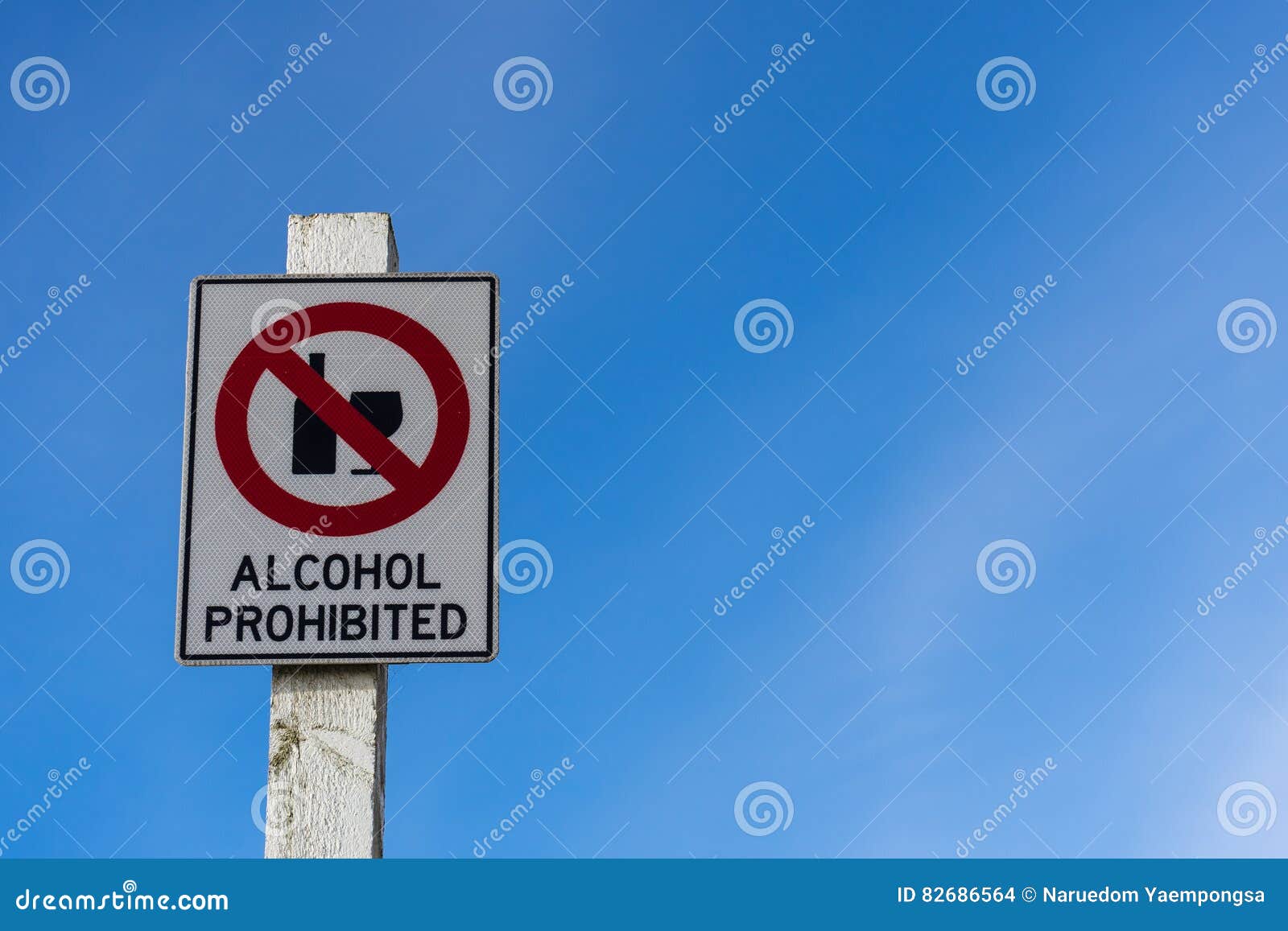 Alcohol prohibited sign stock photo. Image of isolated - 82686564