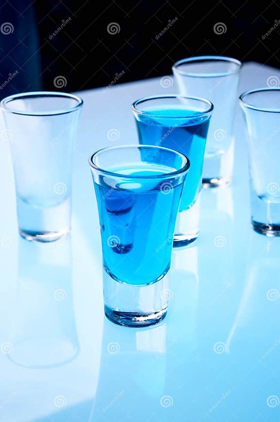 Alcohol in shot glasses stock photo. Image of strong - 51012498