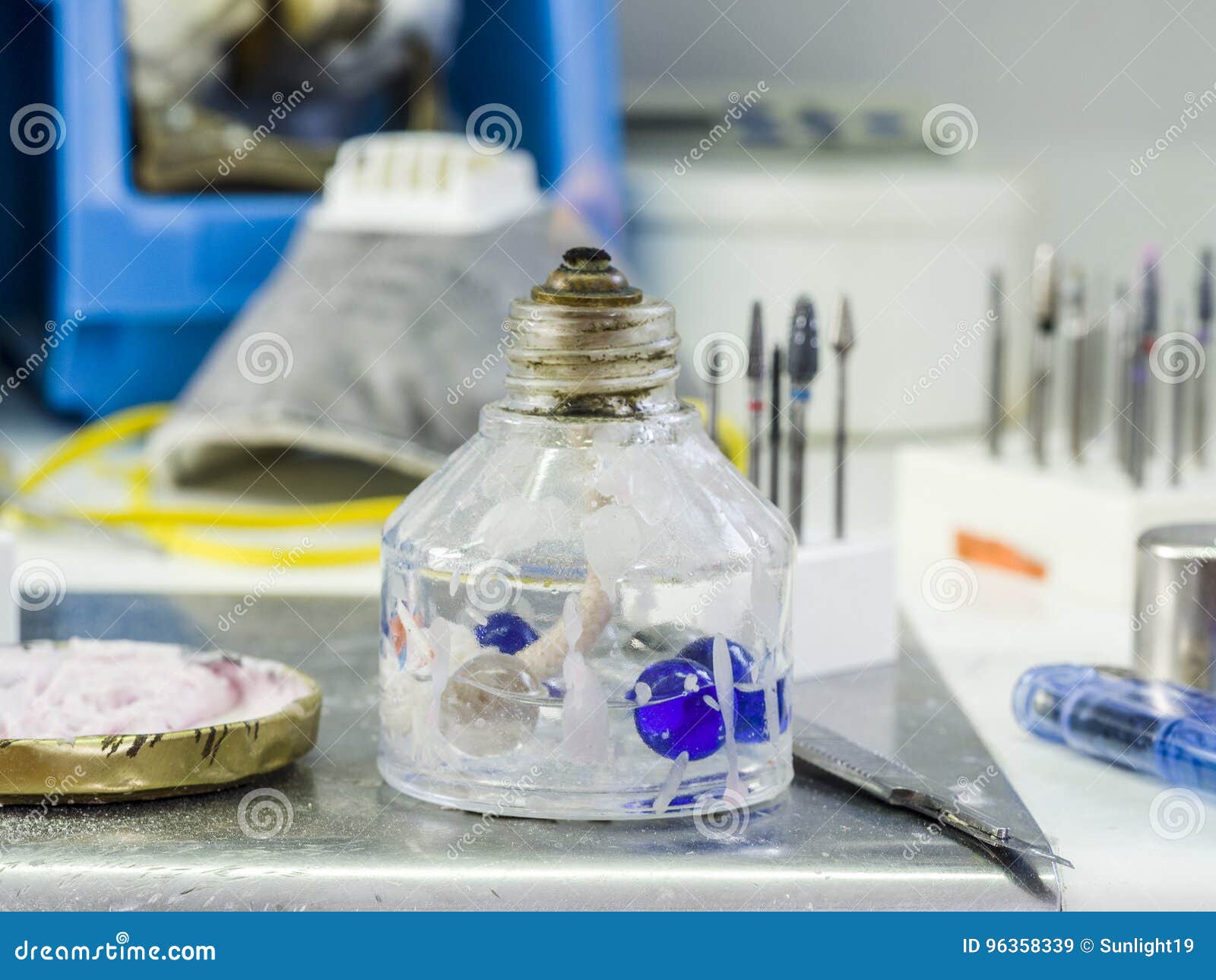 Alcohol Spirit Burner in a Dental Lab Stock Image - Image of teeth ...