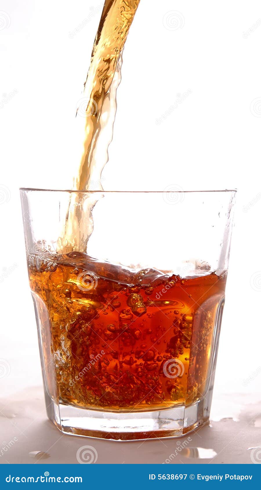 Alcohol splash stock image. Image of clear, pouring, bubble - 5638697