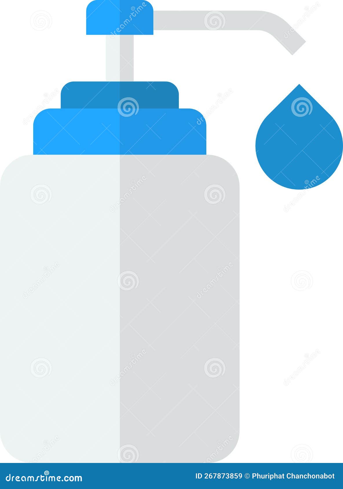 Alcohol Spray Bottle Illustration in Minimal Style Stock Vector ...