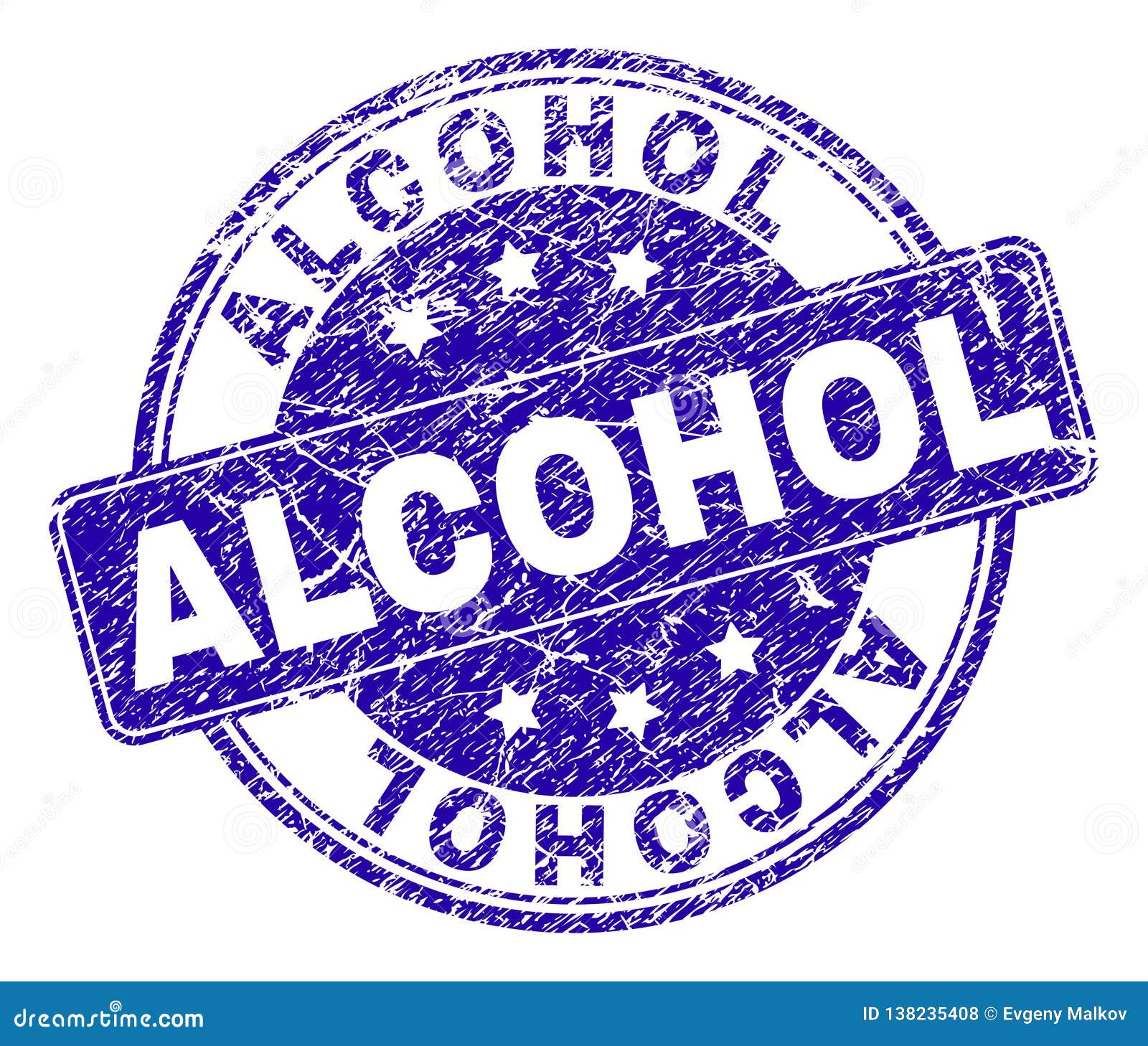 Scratched Textured ALCOHOL Stamp Seal Stock Vector - Illustration of ...