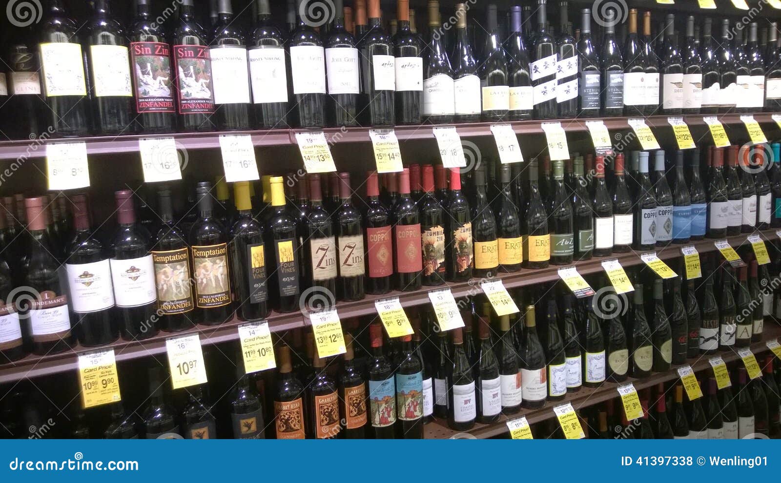 Alcohol on store shelves editorial stock photo. Image of shop - 41397338