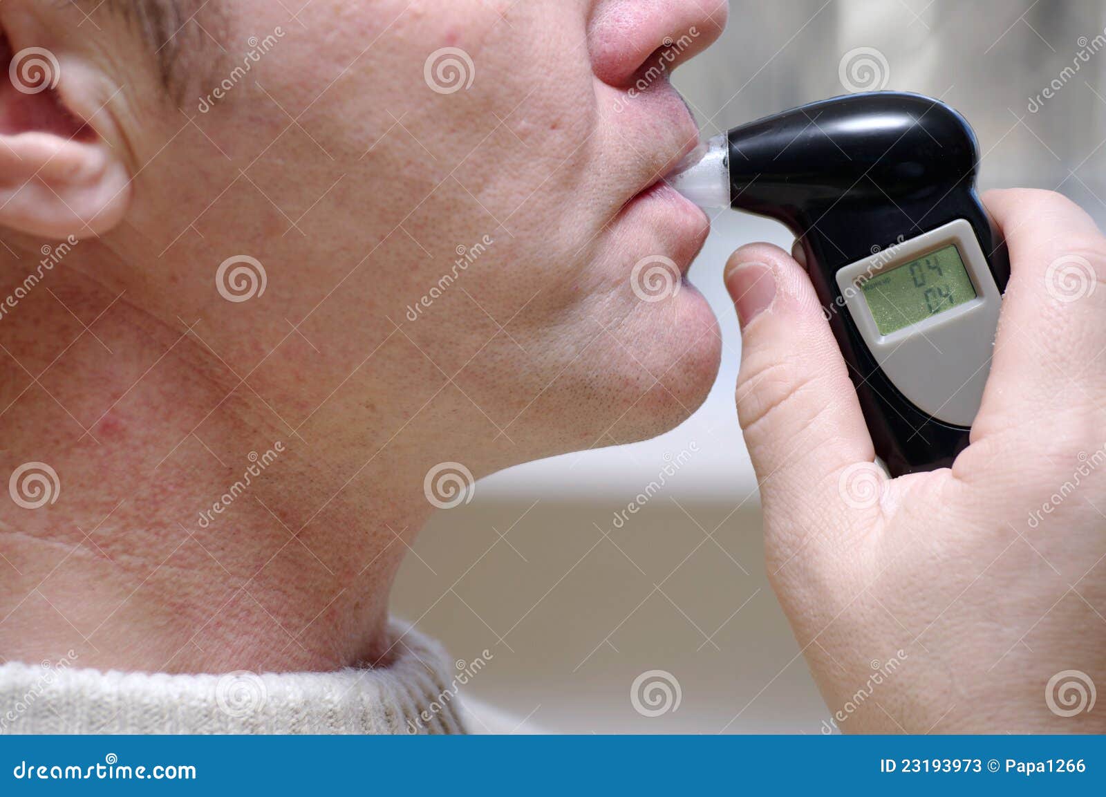 Alcohol tester stock image. Image of drunk, caucasian - 23193973