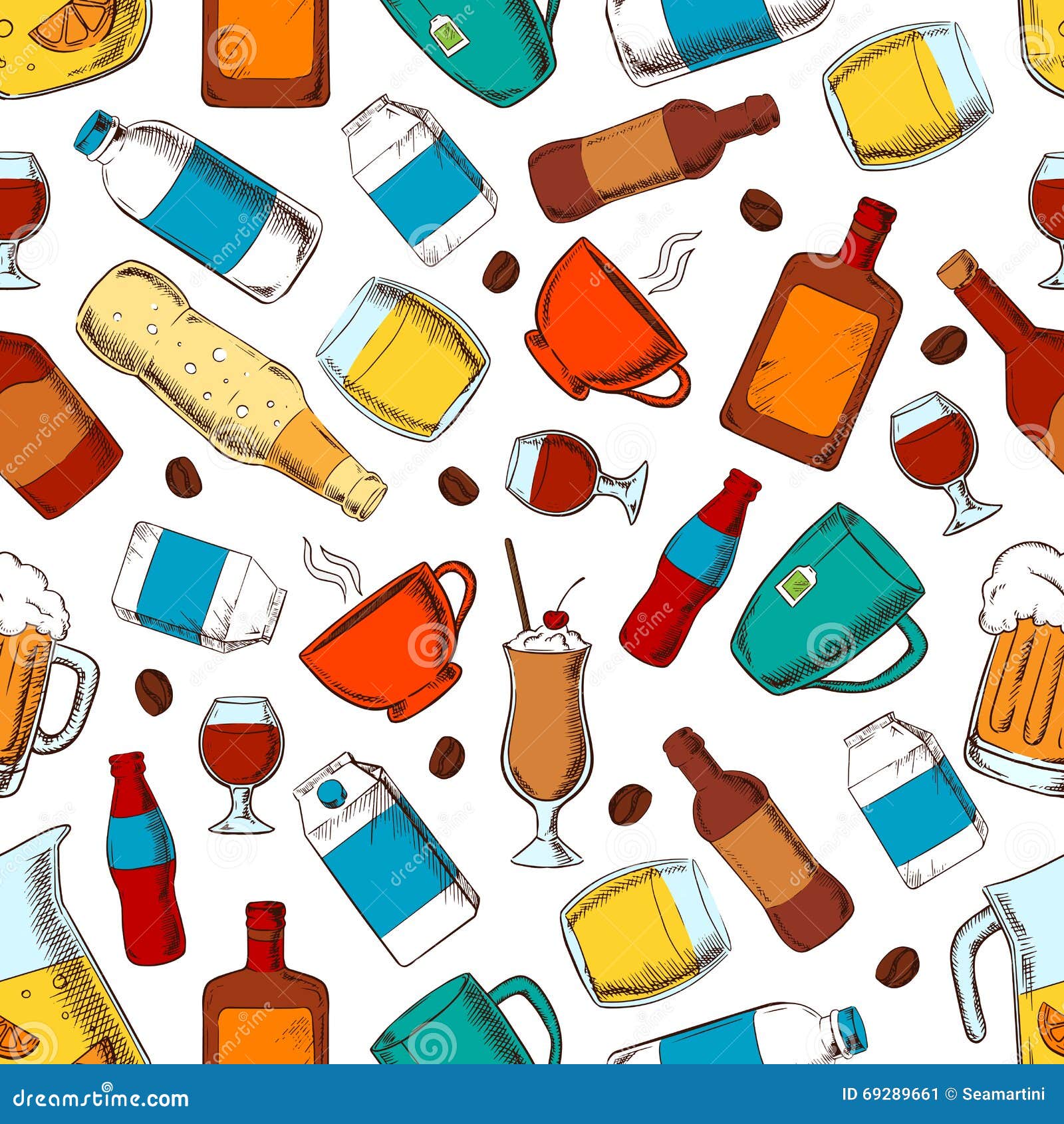 Alcohol Y Modelo Sin Alcohol De Las Bebidas Ilustración del Vector ...