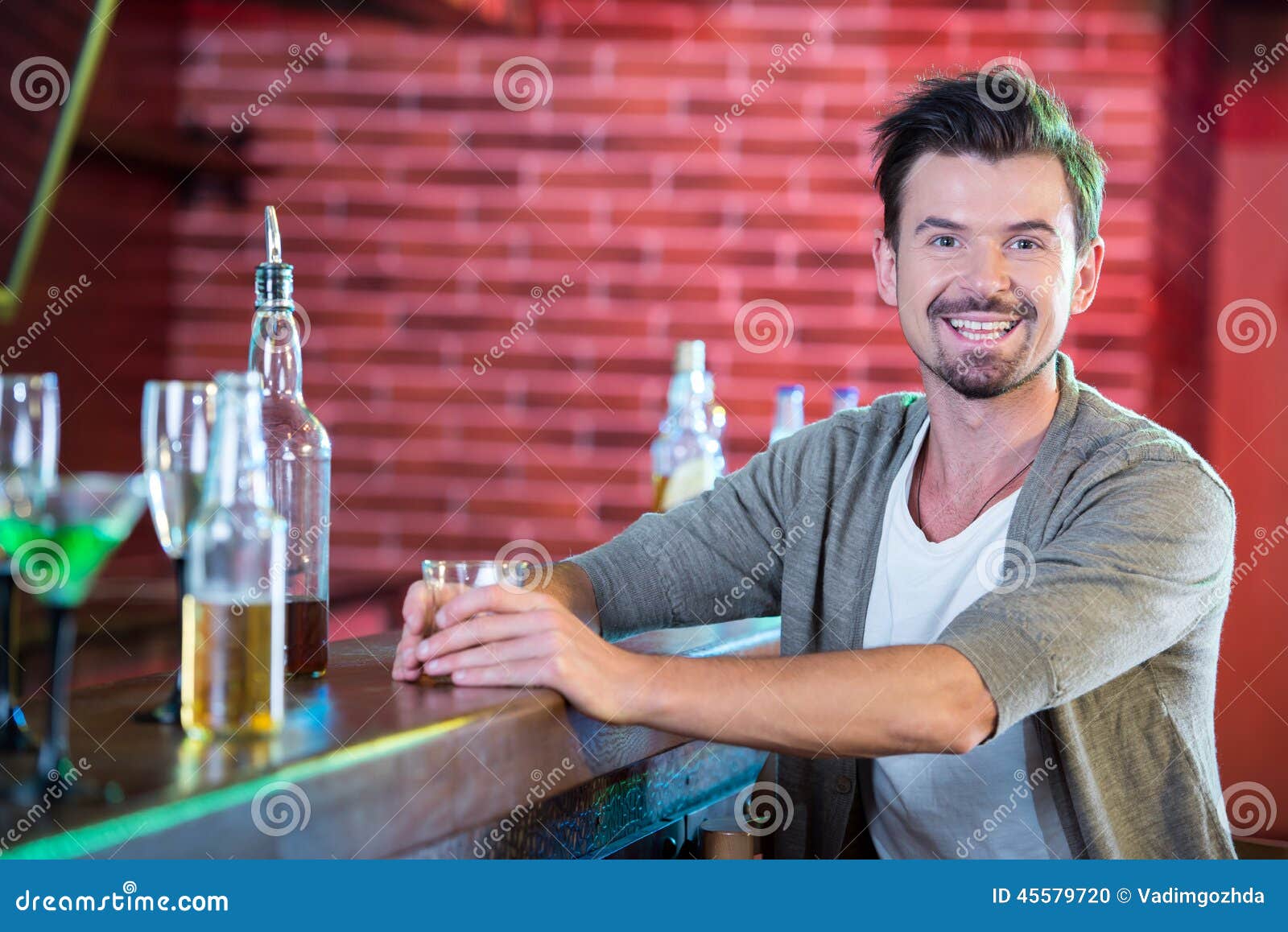 Alcohol stock photo. Image of barman, bottle, cocktail - 45579720