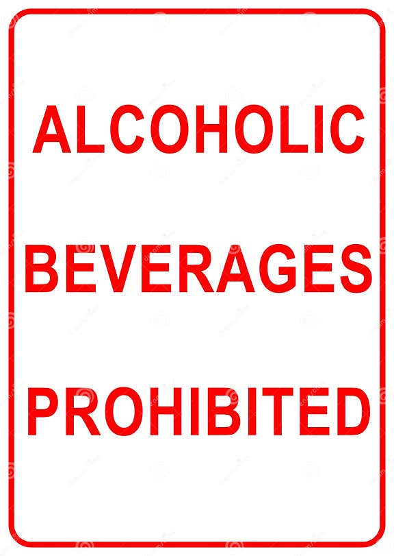 Alcoholic Beverages Sign stock illustration. Illustration of lieu - 6780237