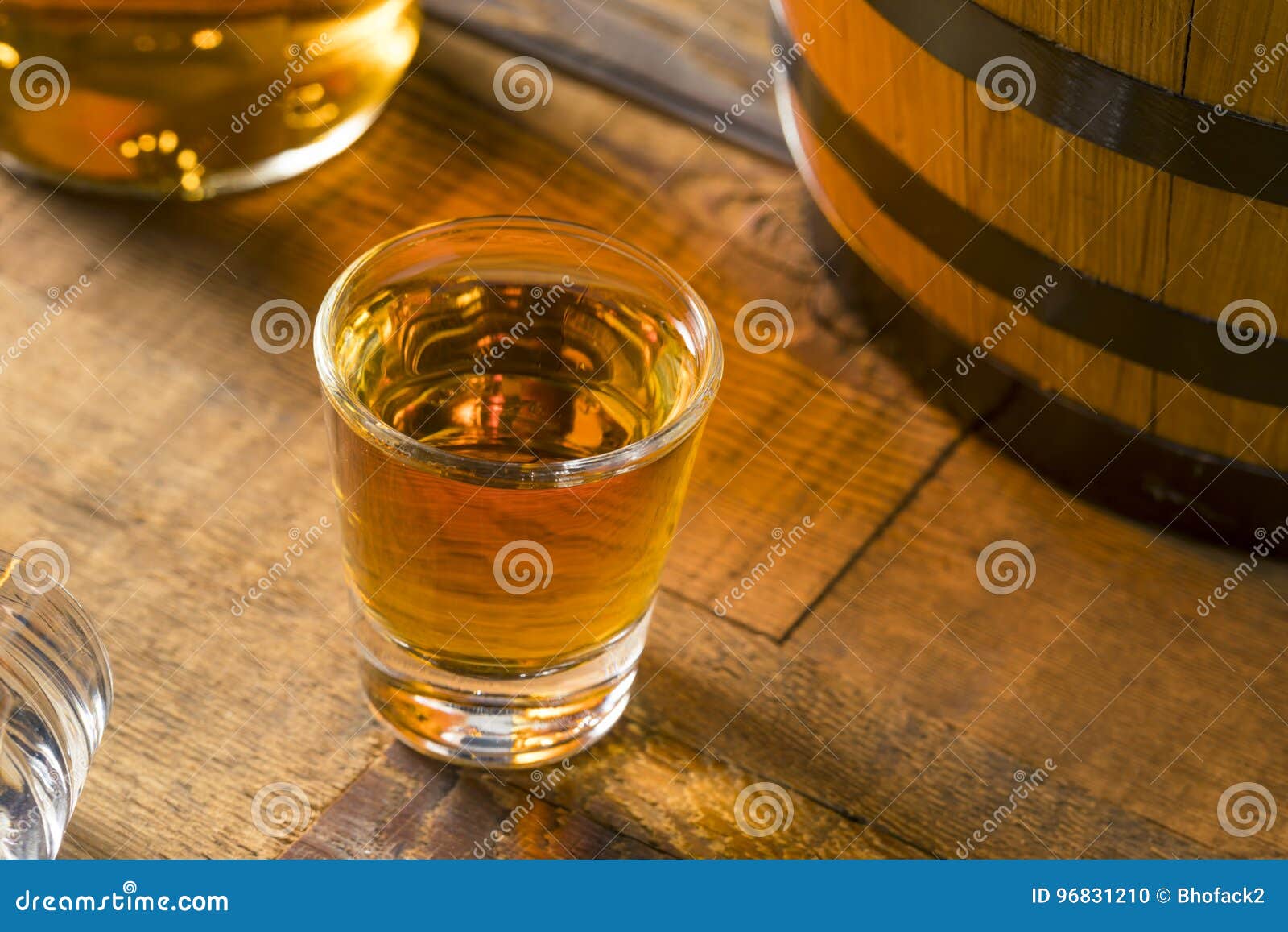 Alcoholic Brown Rum in a Shot Glass Stock Photo - Image of celebration ...