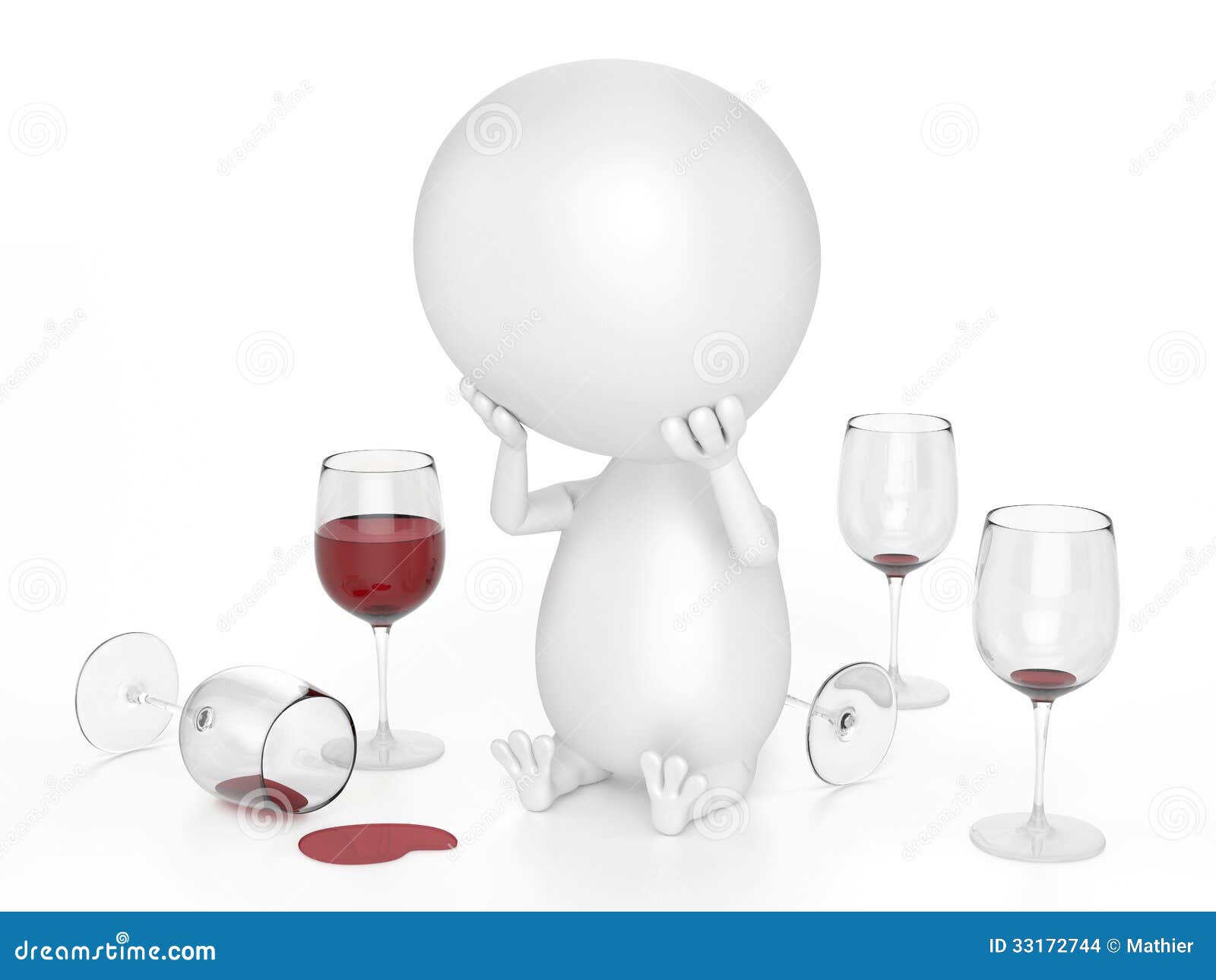 Alcoholic Dipsomaniac Icon Of 3 Types Color, Black And White, Outline ...