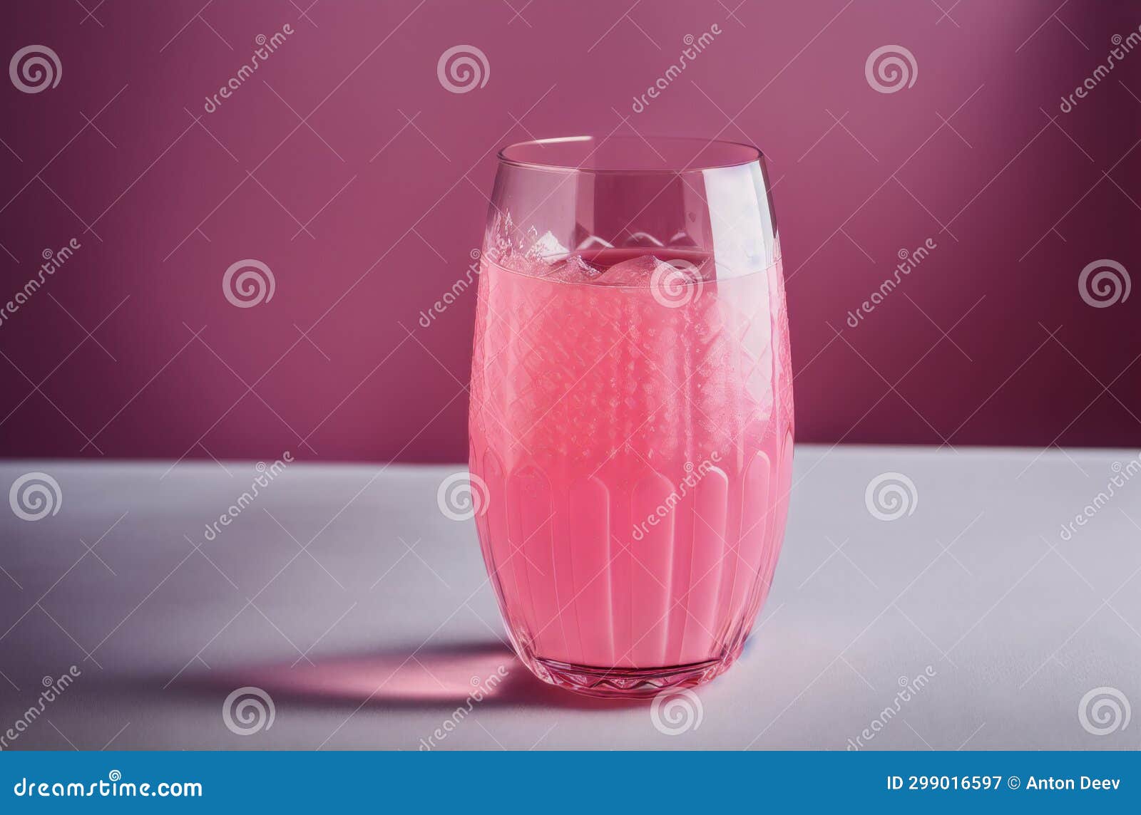 Alcoholic Cocktail. Cool Pink Alcoholic Drink on Colored Background ...