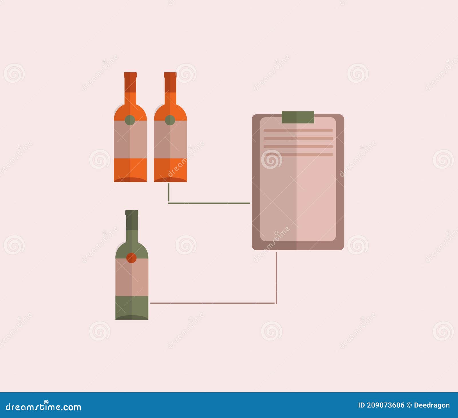 Alcoholic drinks ordering stock illustration. Illustration of drinks ...
