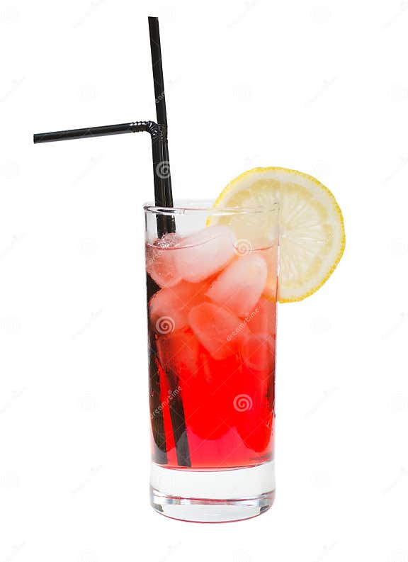 Alcoholic red cocktails stock photo. Image of juice, straws - 15630524