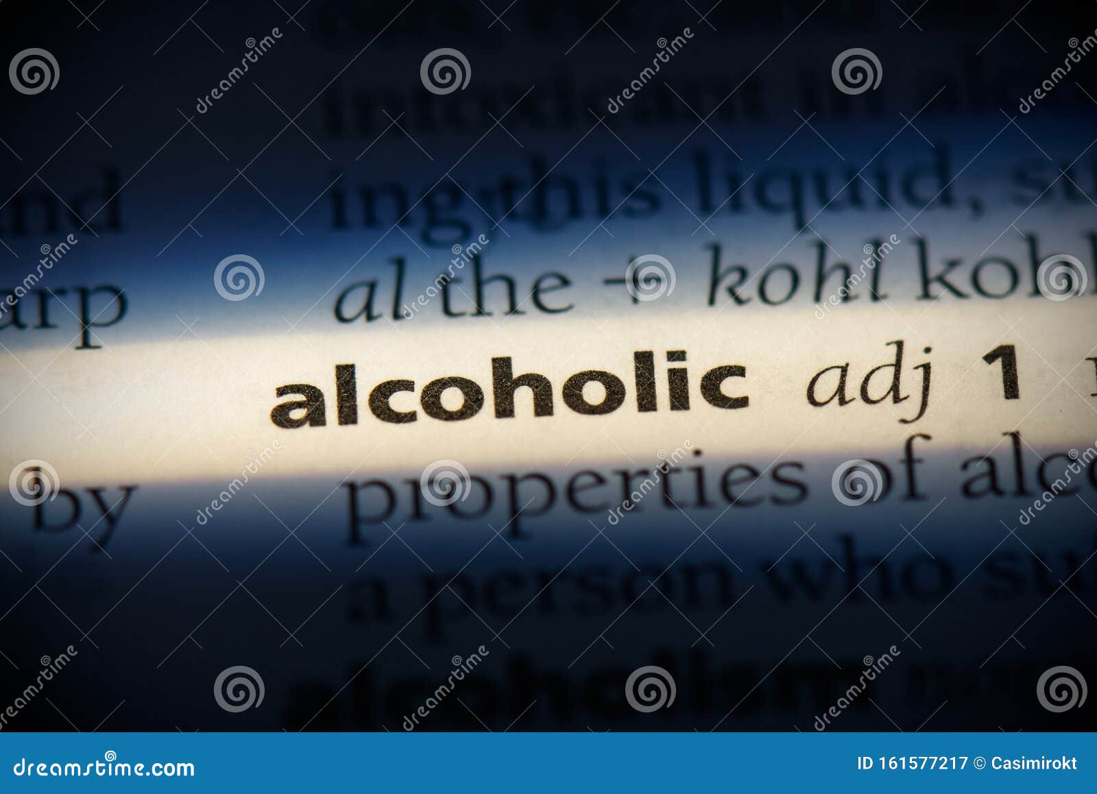 Alcoholic stock image. Image of text, minimal, word - 161577217