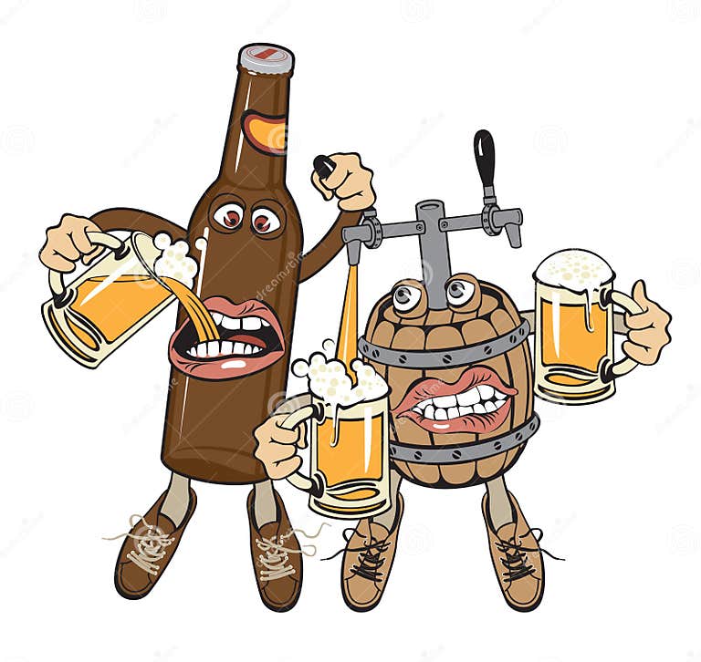 Alcoholics friends stock vector. Illustration of fantasy - 22077744
