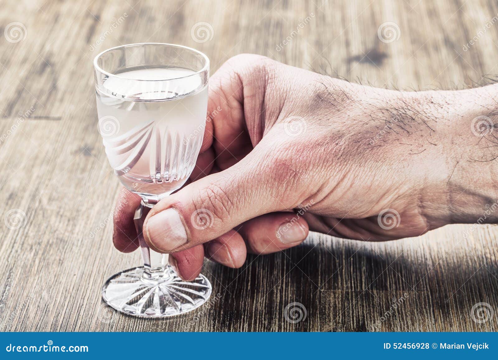 Alcoholism. Man Hand Alcoholic and Drink the Distillate Stock Photo ...