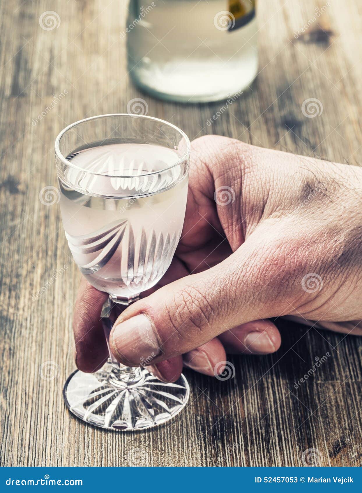 Alcoholism. Man Hand Alcoholic and Drink the Distillate Stock Image ...