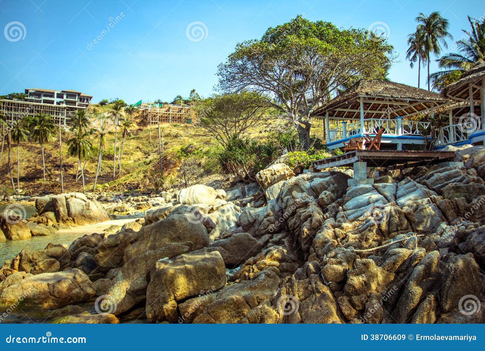 Alcove on the Edge of the Mountain Stock Image - Image of luxury ...