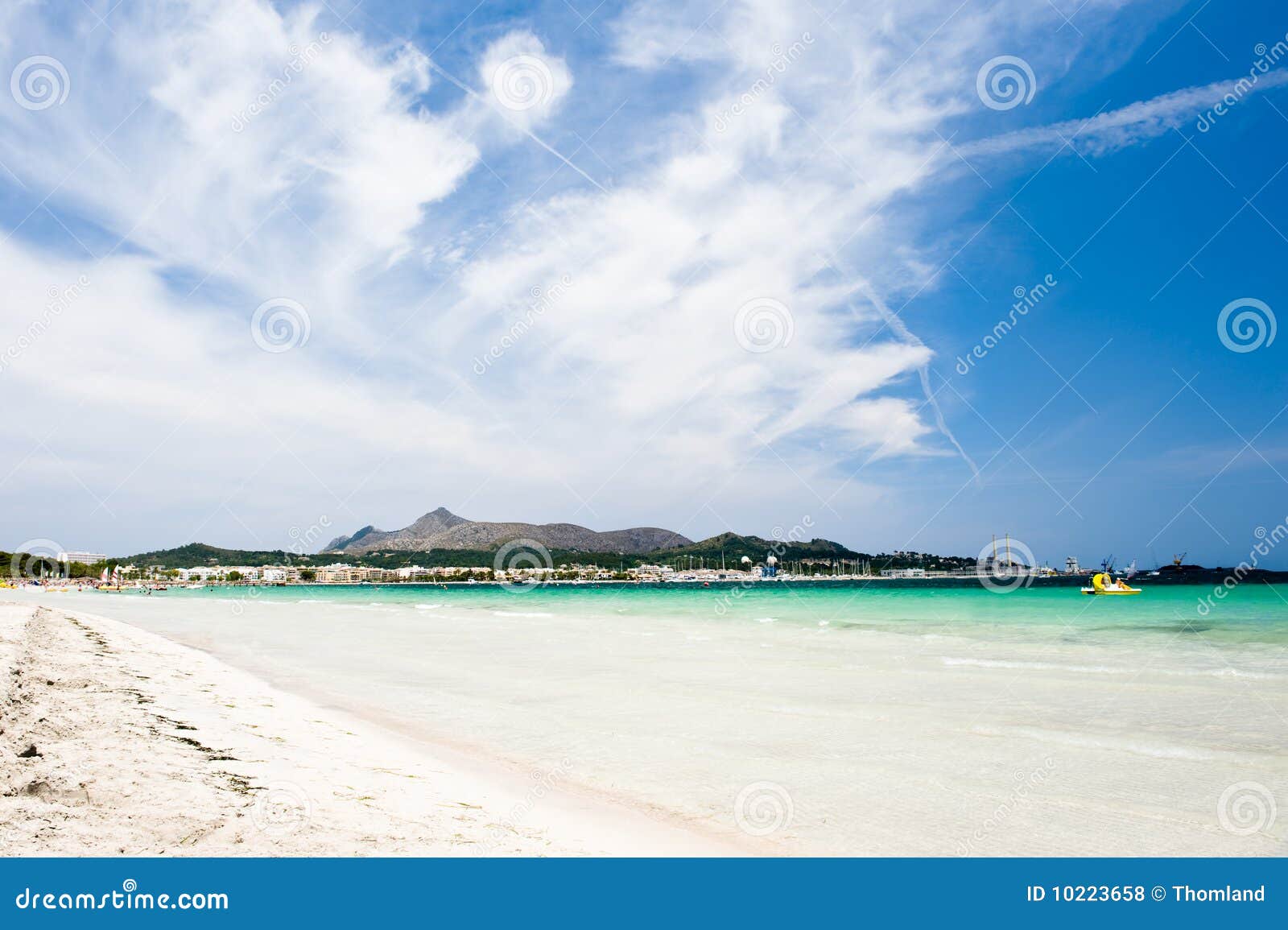 Alcudia beach stock photo. Image of summer, beautiful - 10223658