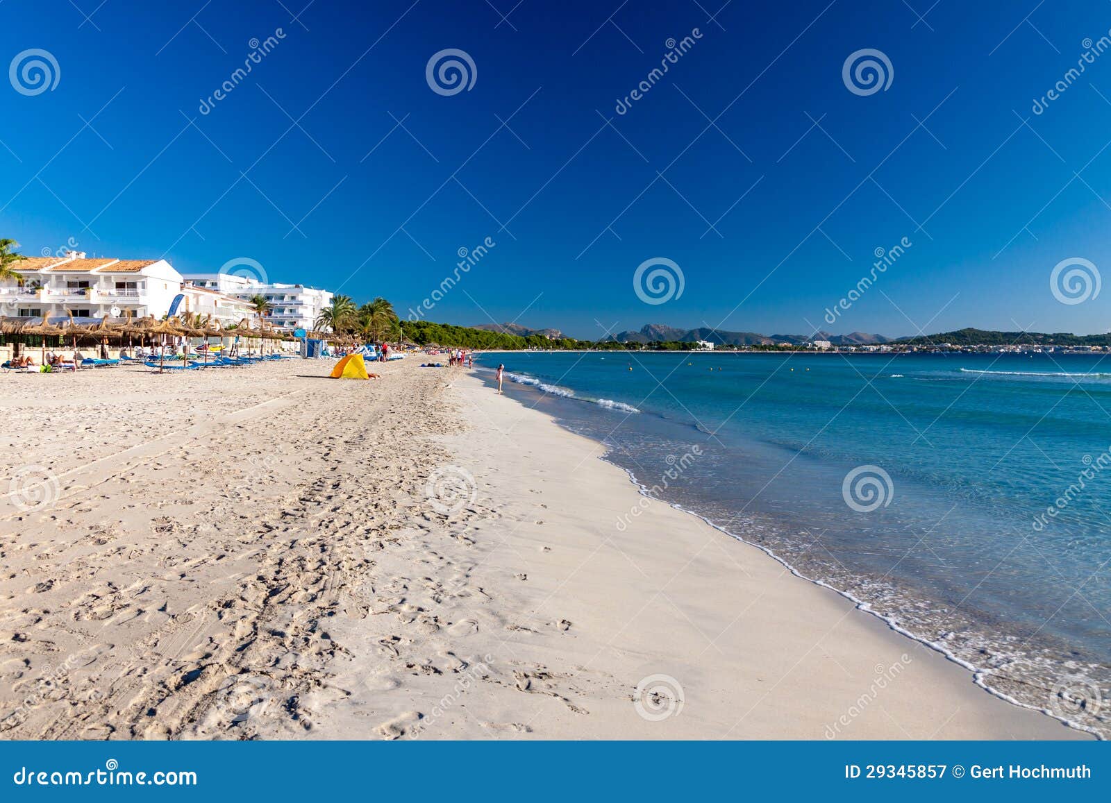 Alcudia Beach stock image. Image of coast, nautical, beach - 29345857