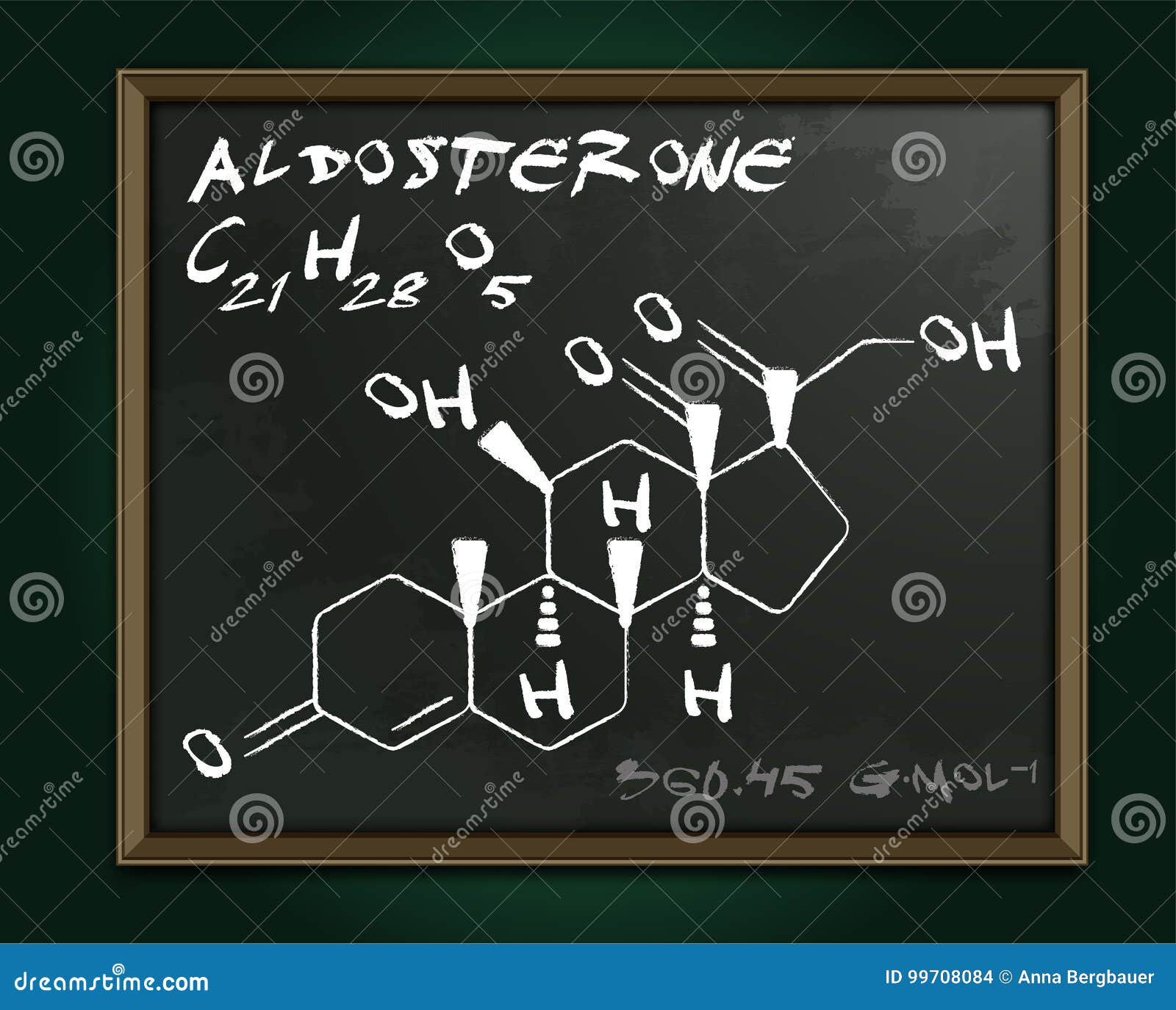 3D Image Of Aldosterone Skeletal Formula Royalty-Free Stock Photography ...