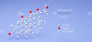 Aldosterone Molecule, Molecular Structures, Steroid Hormone, 3d Model ...