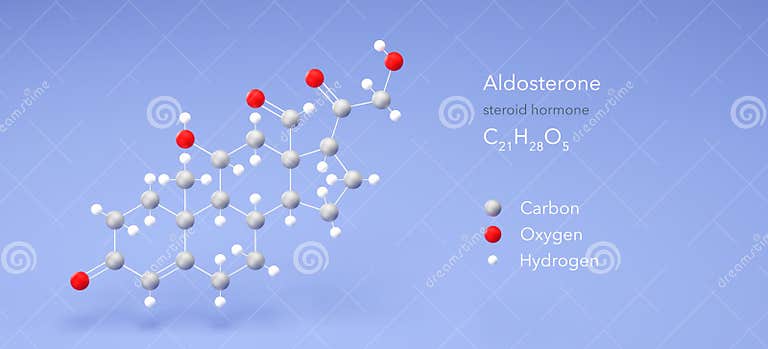 Aldosterone Molecule, Molecular Structures, Steroid Hormone, 3d Model ...