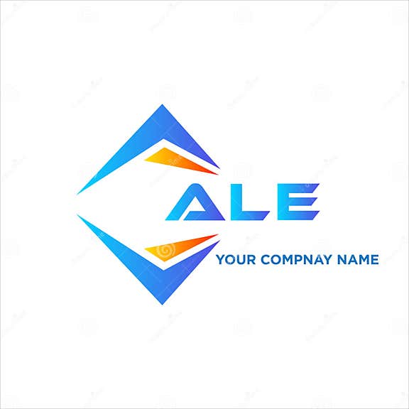 ALE Abstract Technology Logo Design on White Background. ALE Creative ...