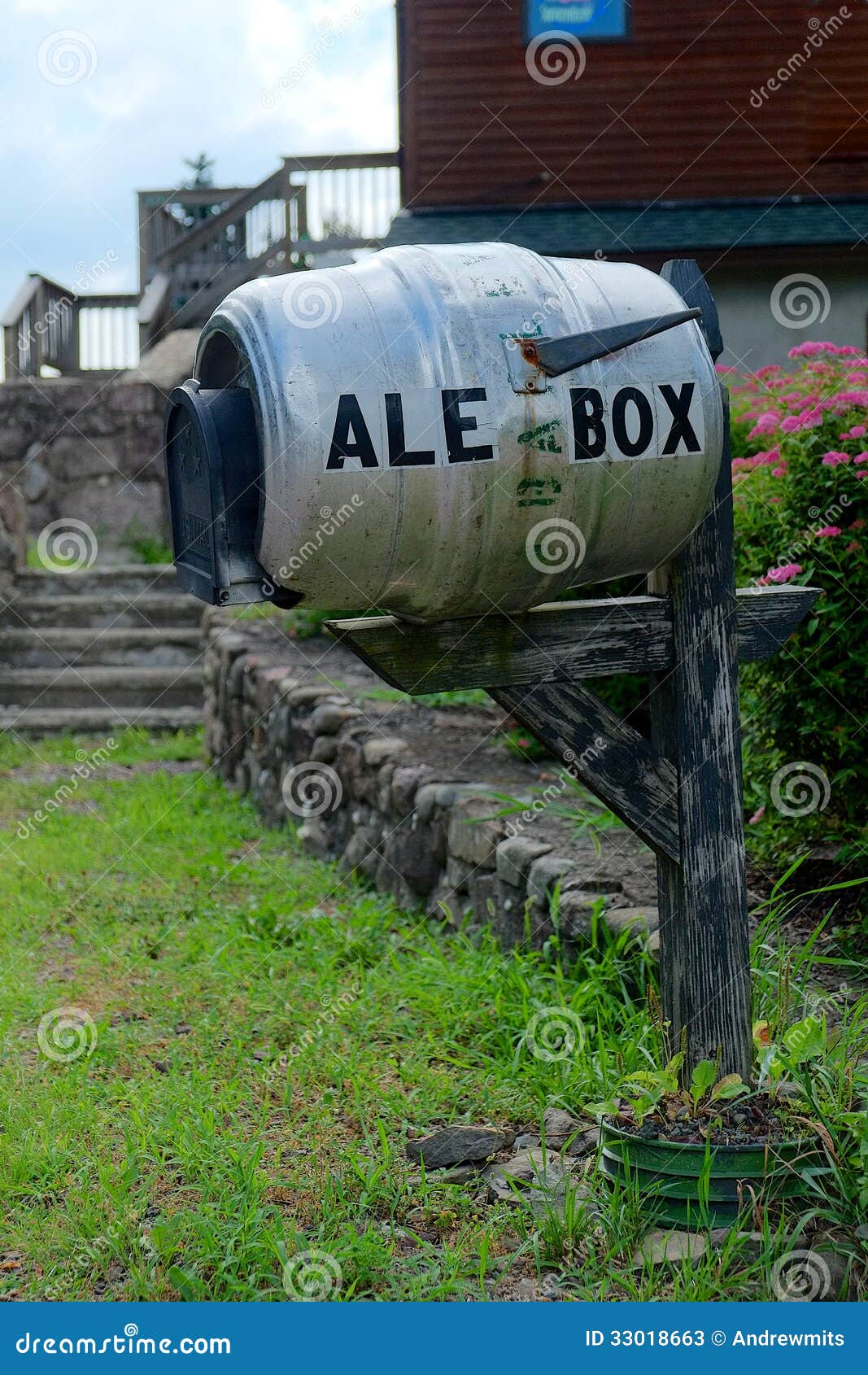 The Ale Box Mailbox stock image. Image of unique, beer - 33018663
