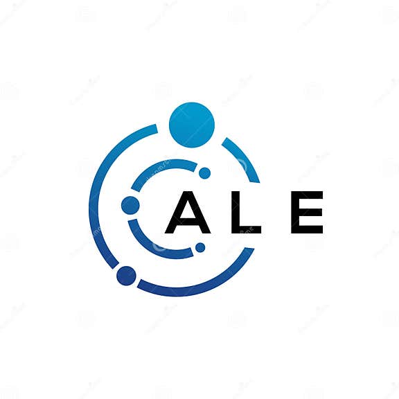 ALE Letter Logo Design on Black Background. ALE Creative Initials ...