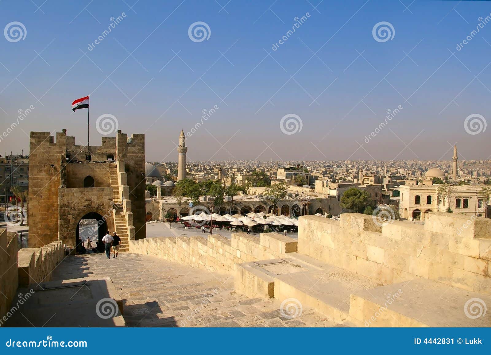 Aleppo Citadel stock image. Image of arabic, defense, city - 4442831