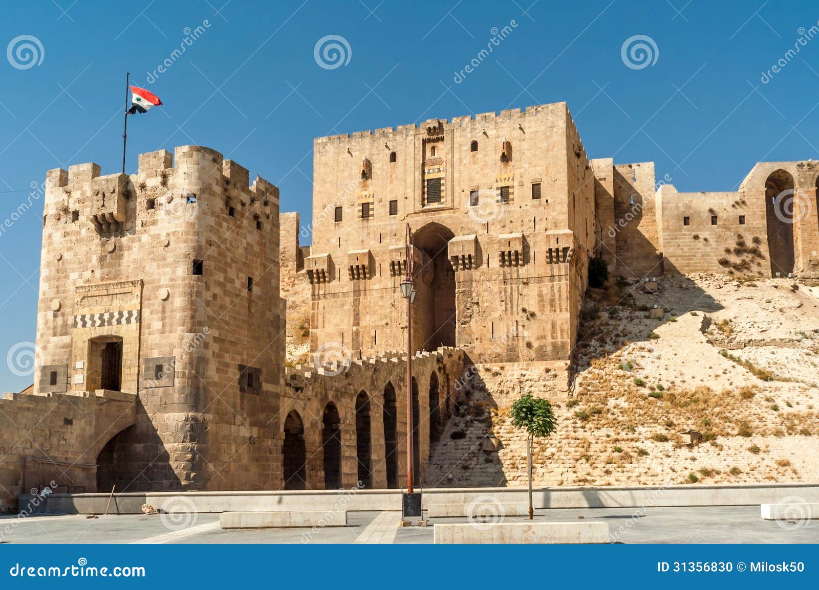 Aleppo Citadel stock photo. Image of arabia, history - 31356830