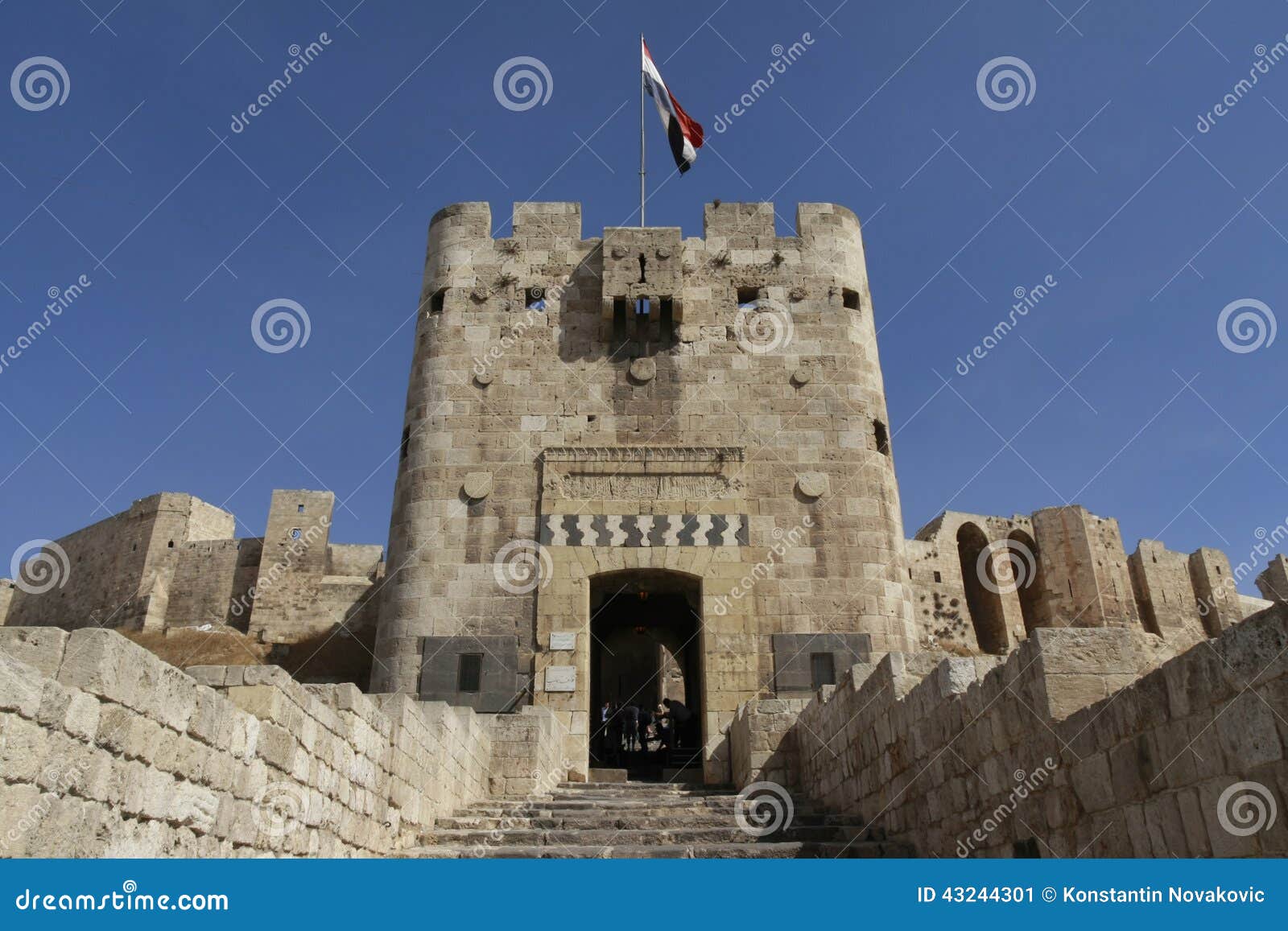 Aleppo Citadel Gate stock image. Image of isis, dubrovnik - 43244301