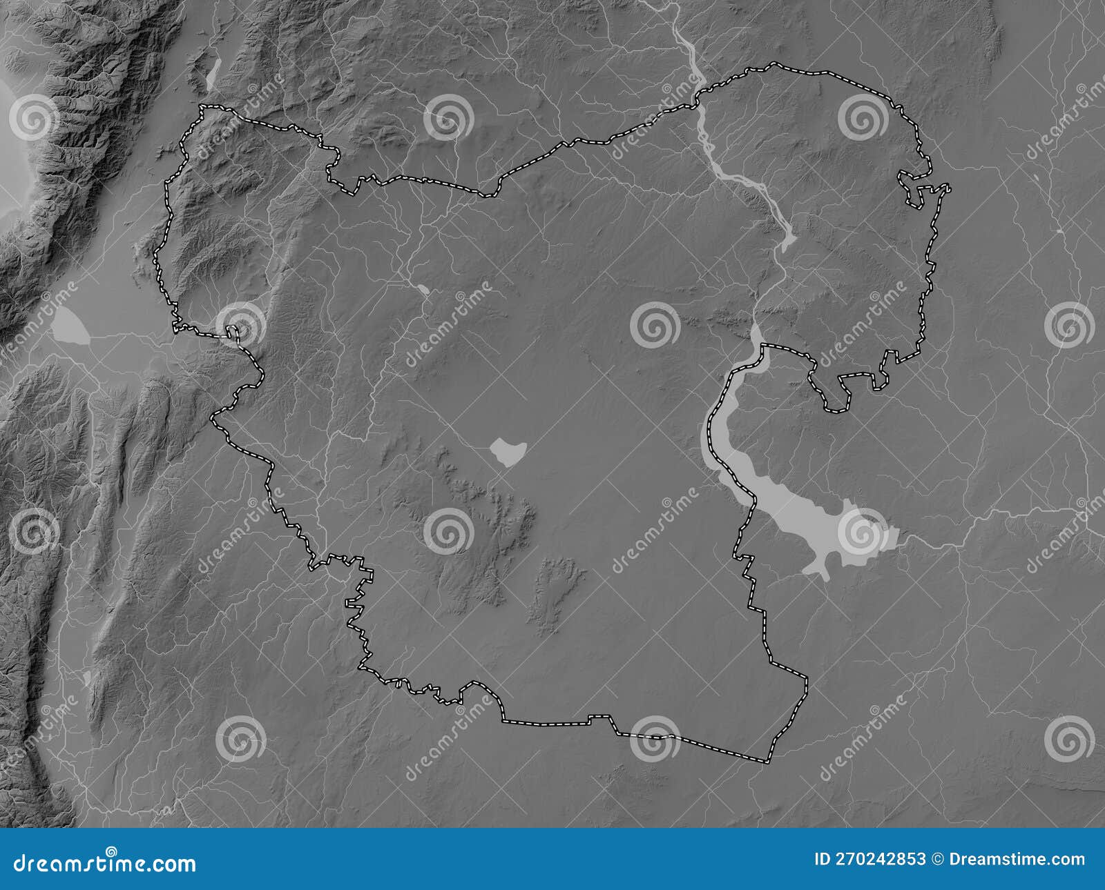 Aleppo, Syria. Grayscale. No Legend Stock Illustration - Illustration ...