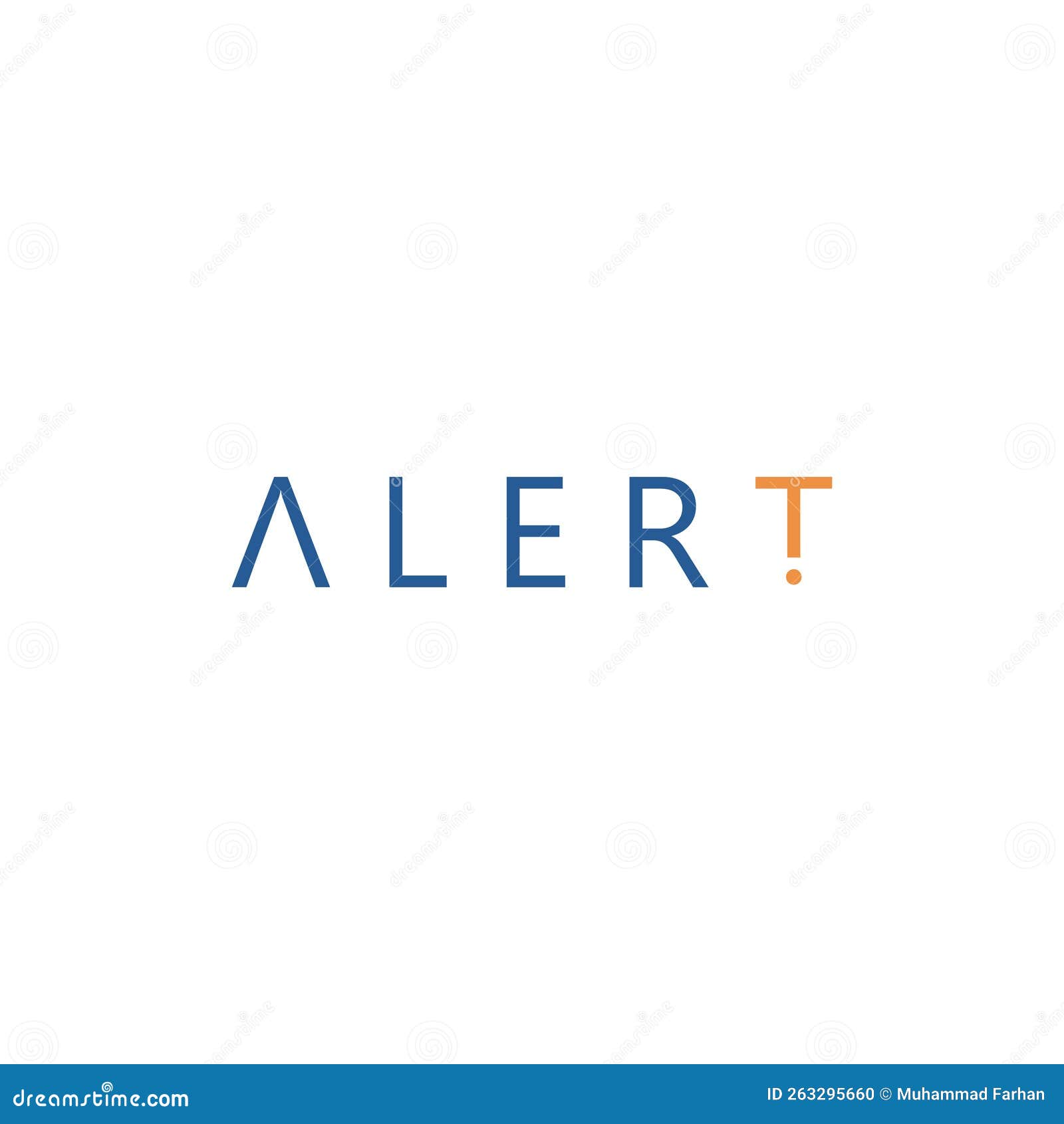 Alert Word Logo, Wordmark Logo, Alert Icon Stock Vector - Illustration ...