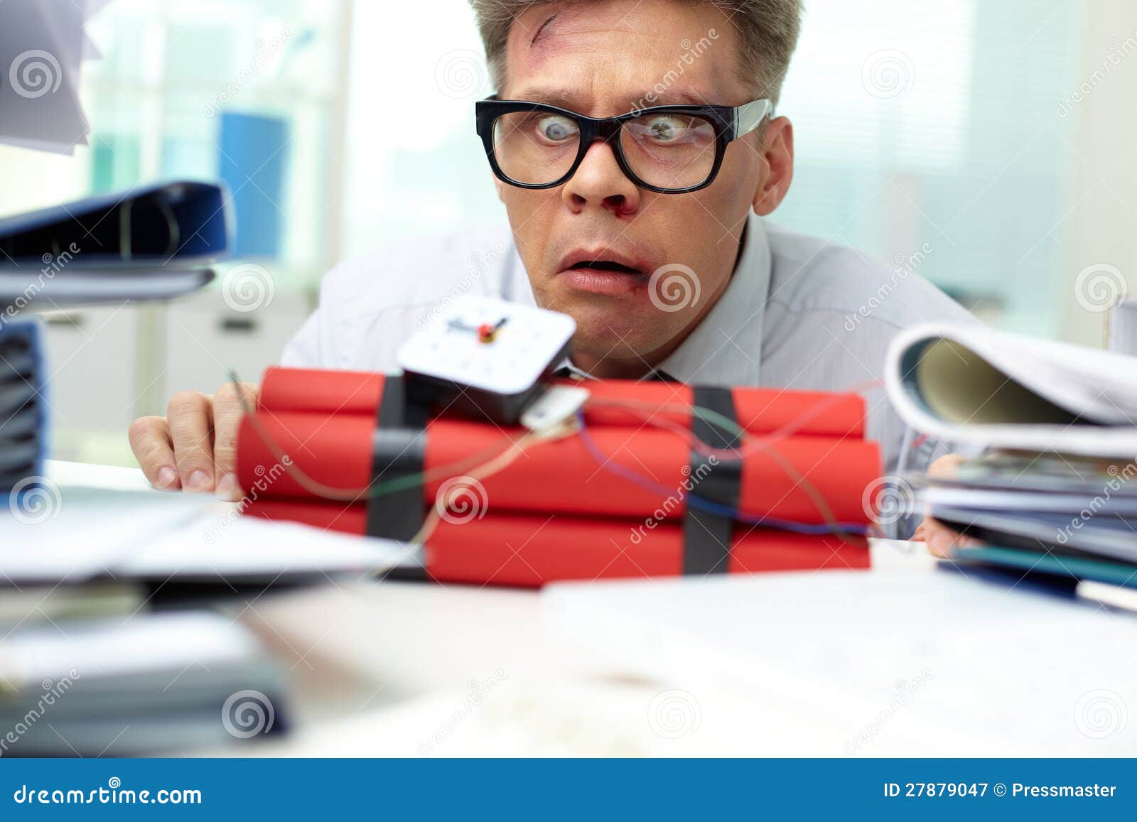 Alert stock image. Image of horrified, caucasian, bomb - 27879047