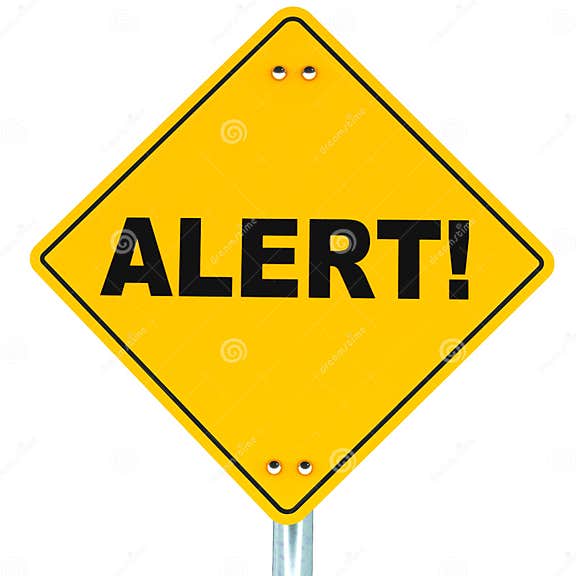 Alert stock illustration. Illustration of yellow, alert - 29083671