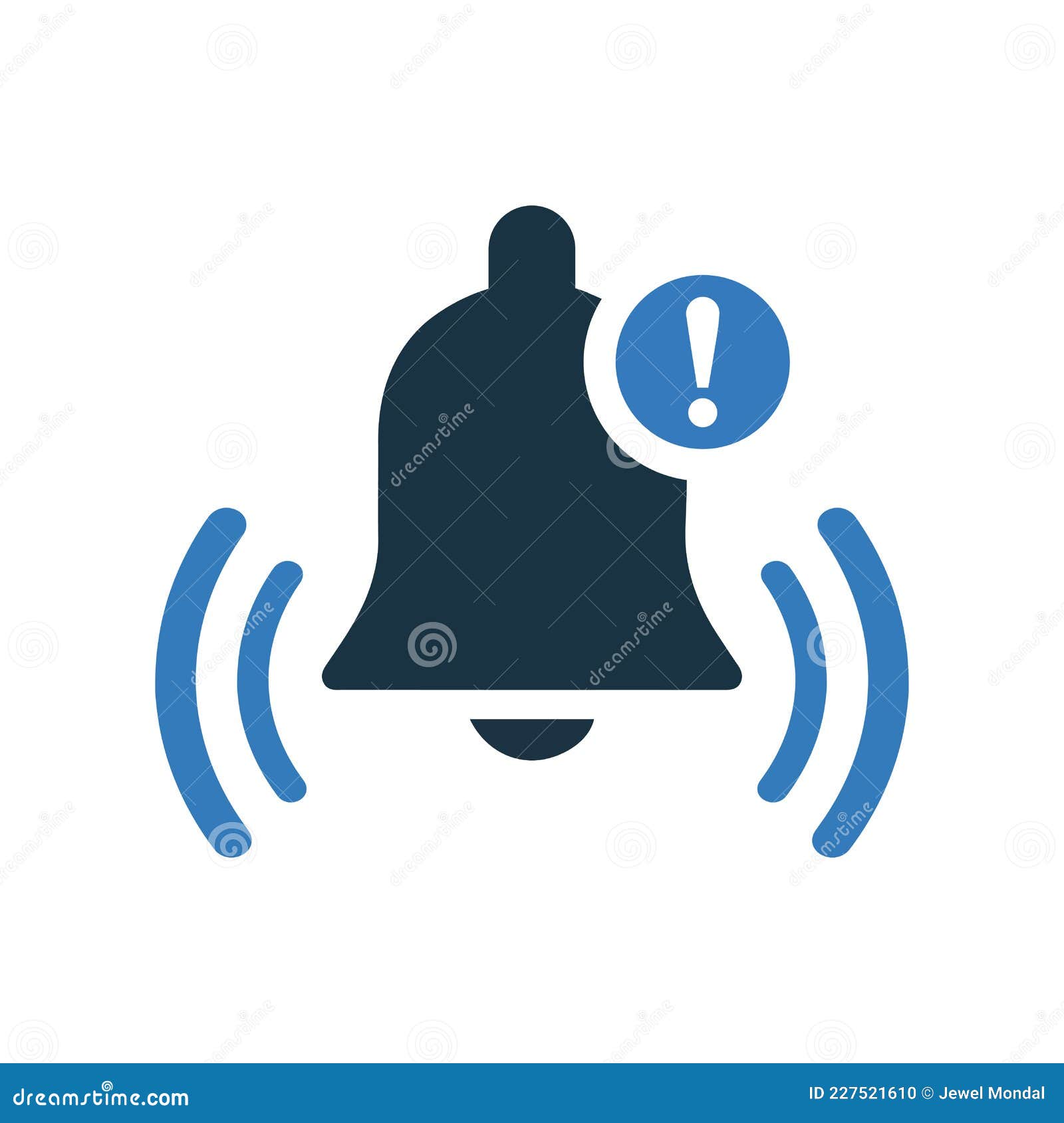 Alert, Bell, Notification, Ring Icon. Editable Vector Graphics Stock ...