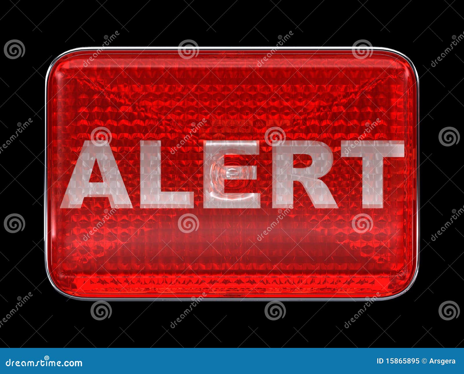 Alert Button or Headlight Isolated Stock Illustration - Illustration of ...