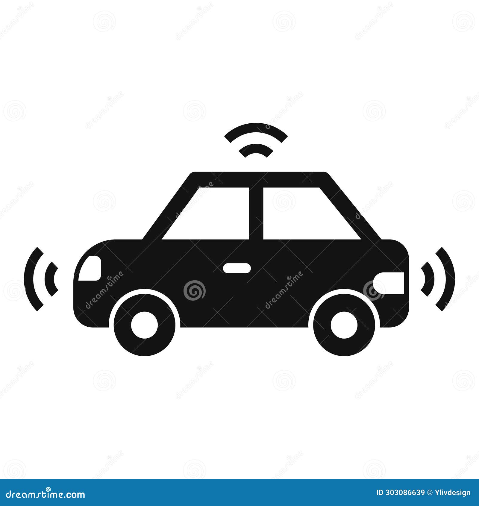 Alert Car Control Icon Simple Vector. Safe Driver Stock Vector ...