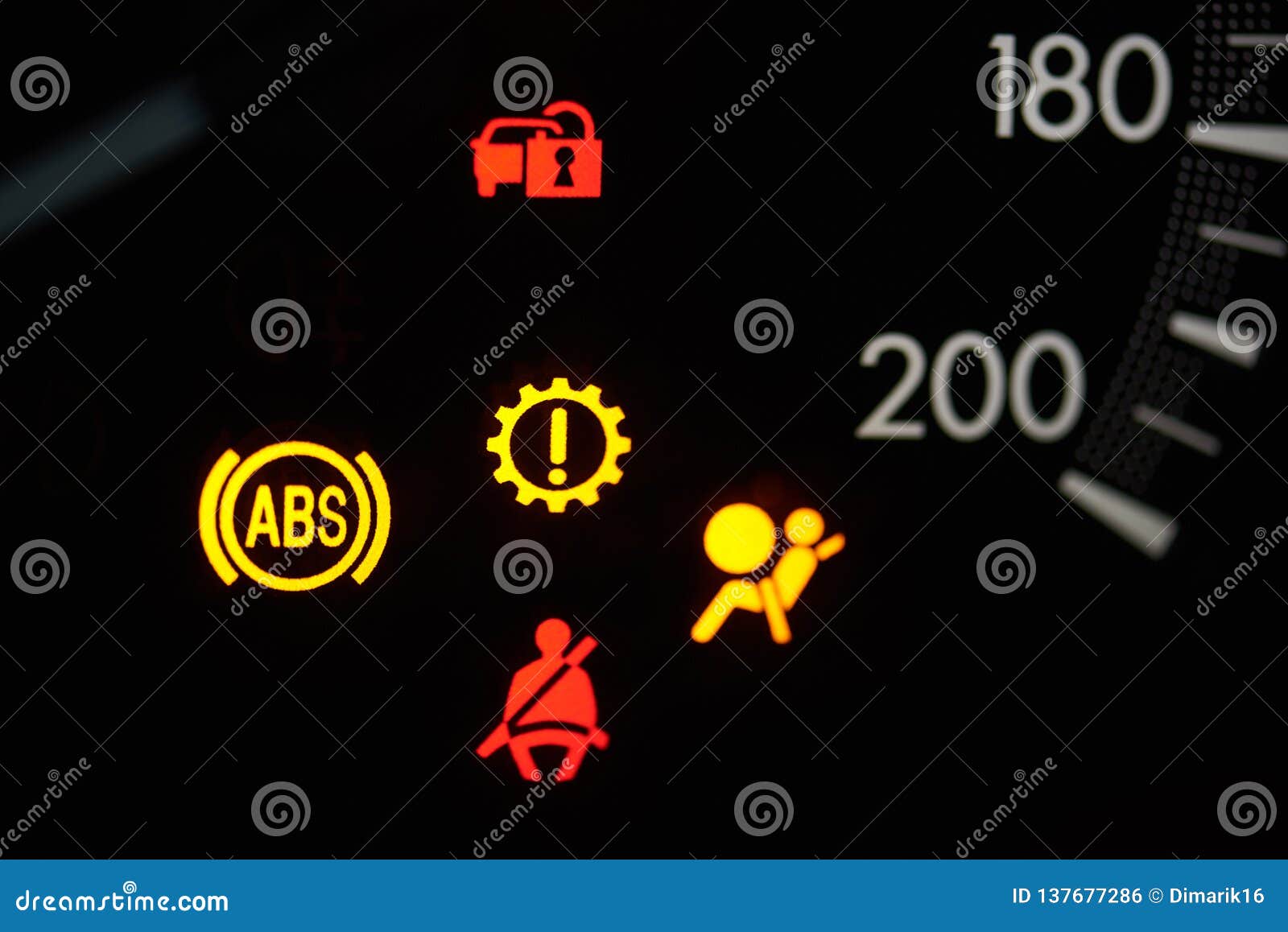 Alert car signs stock photo. Image of design, detail - 137677286