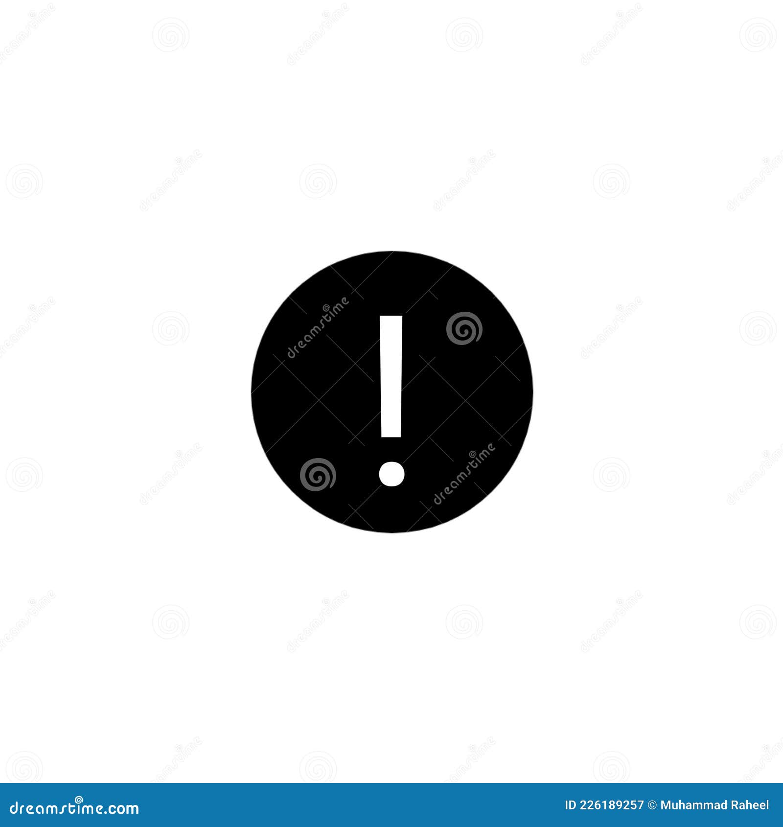 Alert Circle Filled Caution Attention Error Exclamation Icon Stock ...