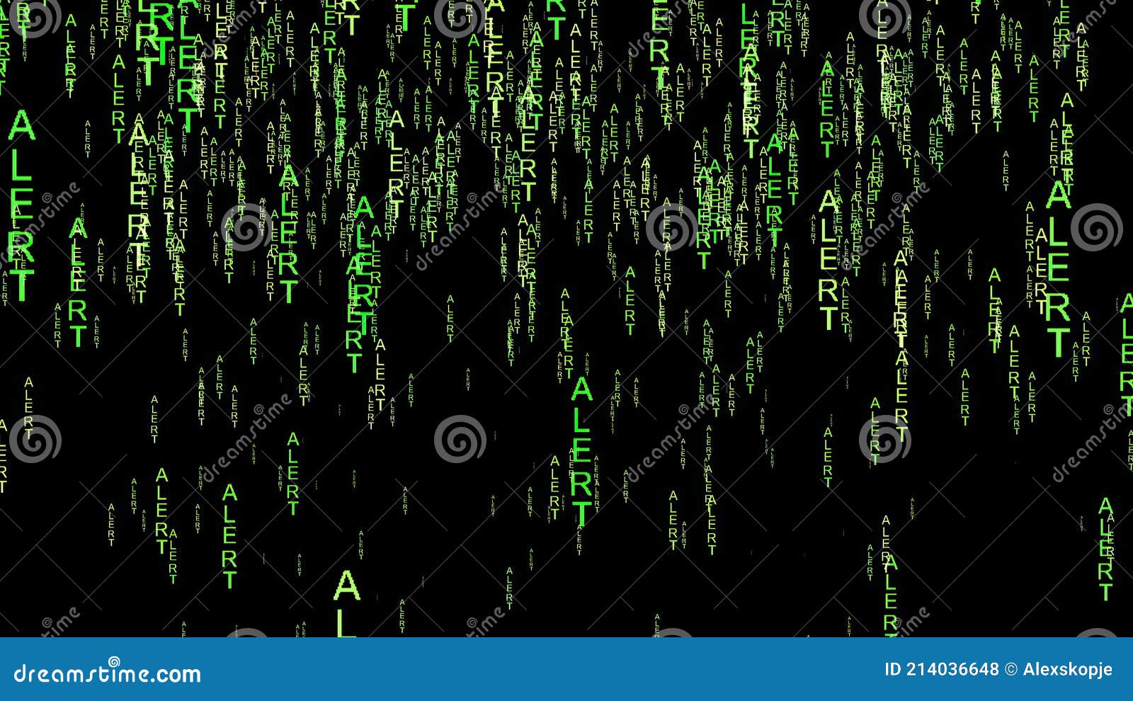 Alert Data on the Web Concept Stock Illustration - Illustration of hack ...