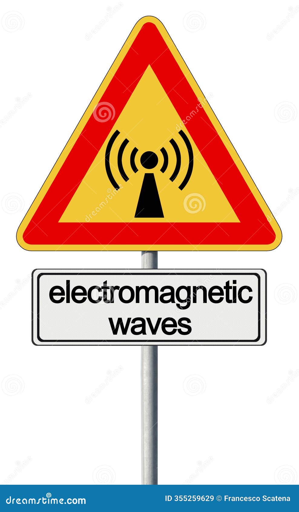 ALERT about ELECTROMAGNETIC POLLUTION EXPOSURE - Concept with Warning ...