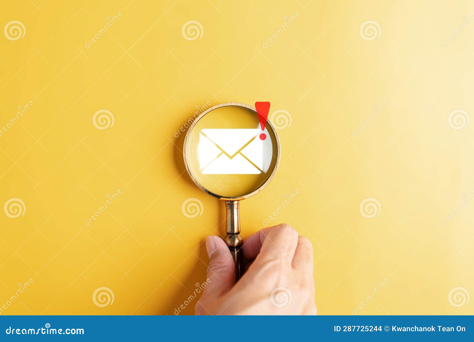 Alert Email Inbox and Spam Virus with Warning Caution for Notification ...