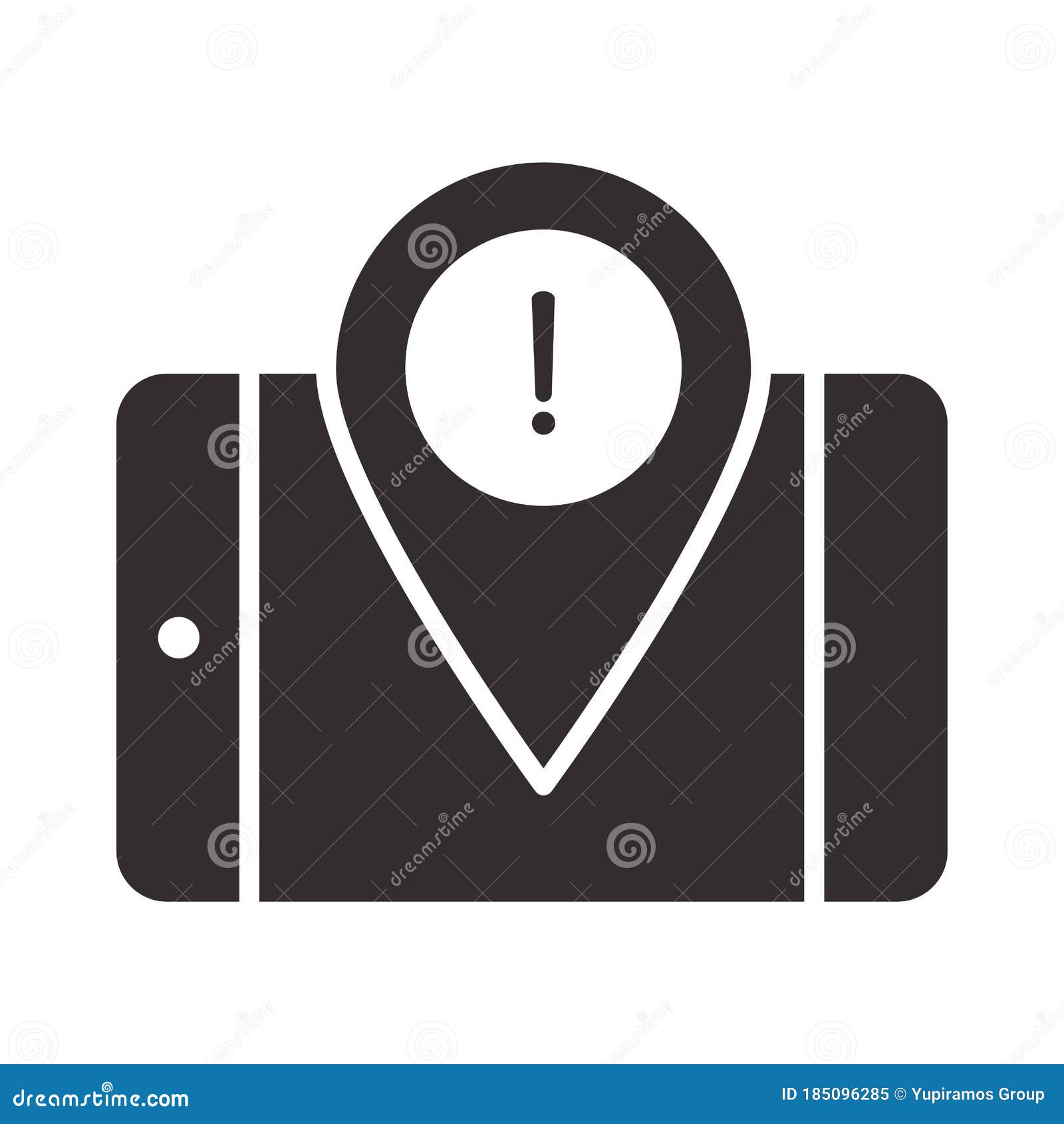 Alert Icon, Smartphone Pointer Location Warning, Attention Danger ...