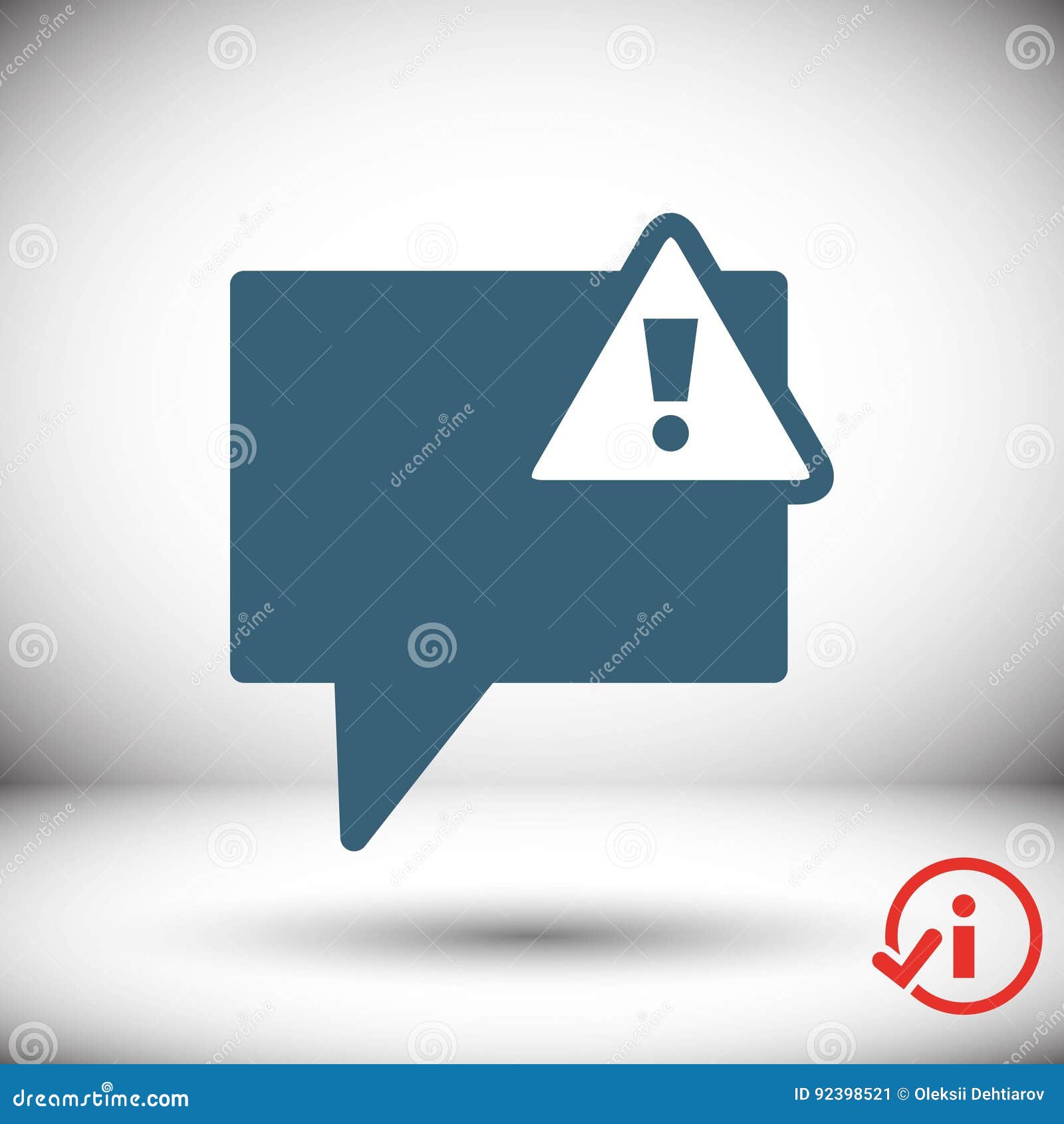 Alert Icon Stock Vector Illustration Flat Design Stock Vector ...