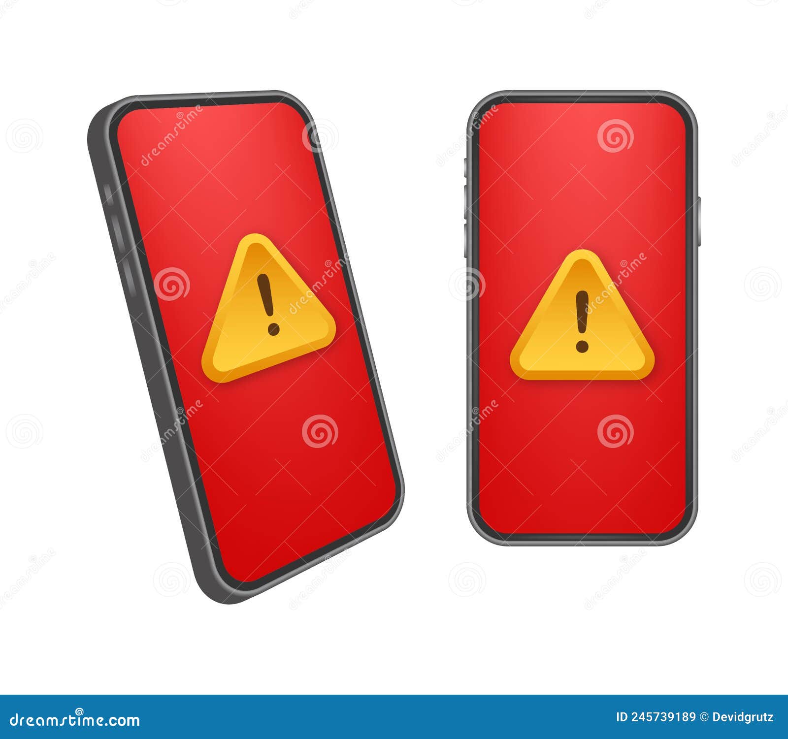 Alert Message Mobile Notification Danger Error Alerts Smartphone Virus Problem Or Insecure