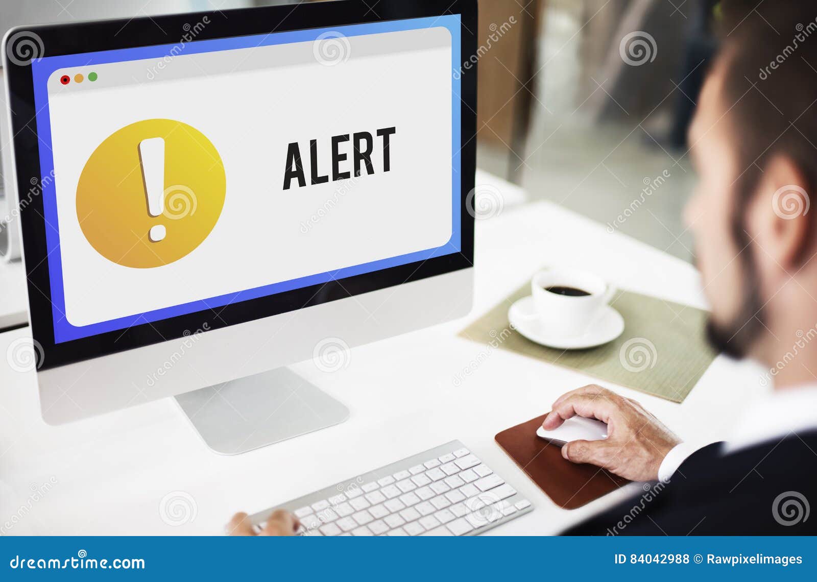 Alert Notification Exclamation Point Graphic Concept Stock Photo ...