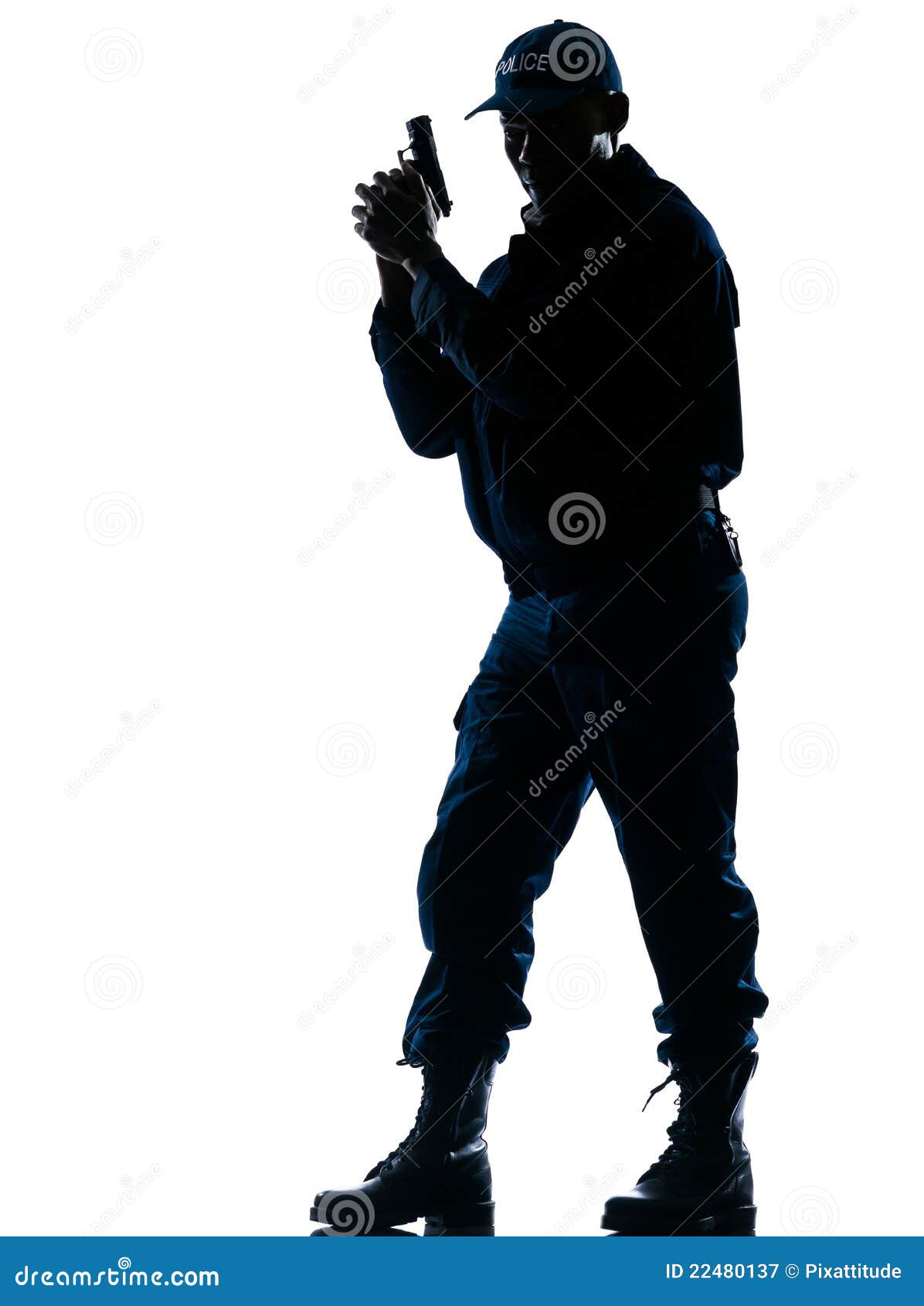 Alert Police Officer Handgun Photos - Free & Royalty-Free Stock Photos ...