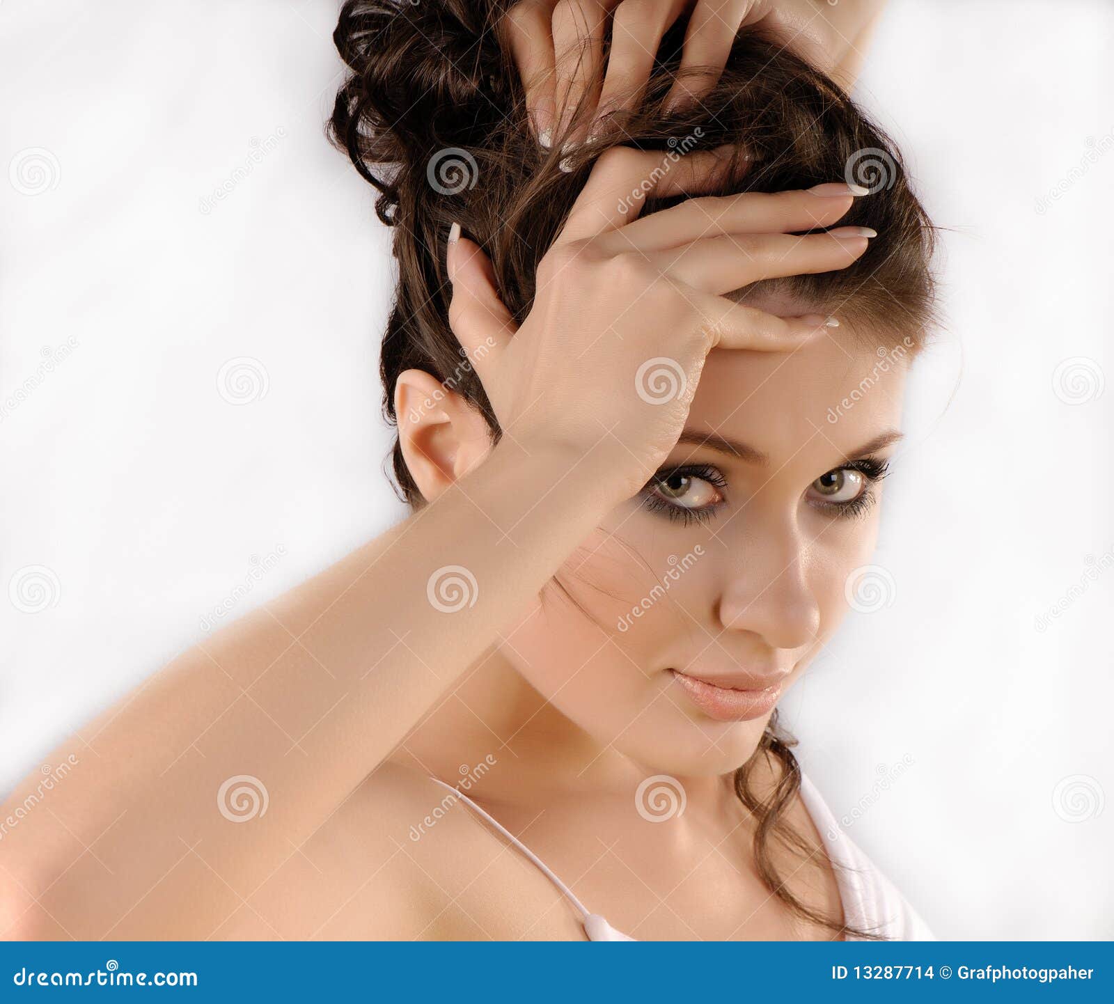 Alert sight stock photo. Image of hand, stress, hair - 13287714